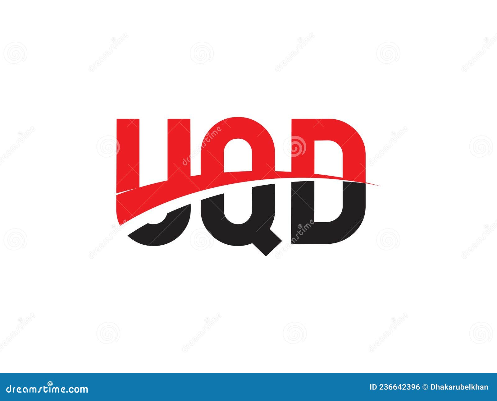 UQD Letter Initial Logo Design Vector Illustration Stock Vector ...