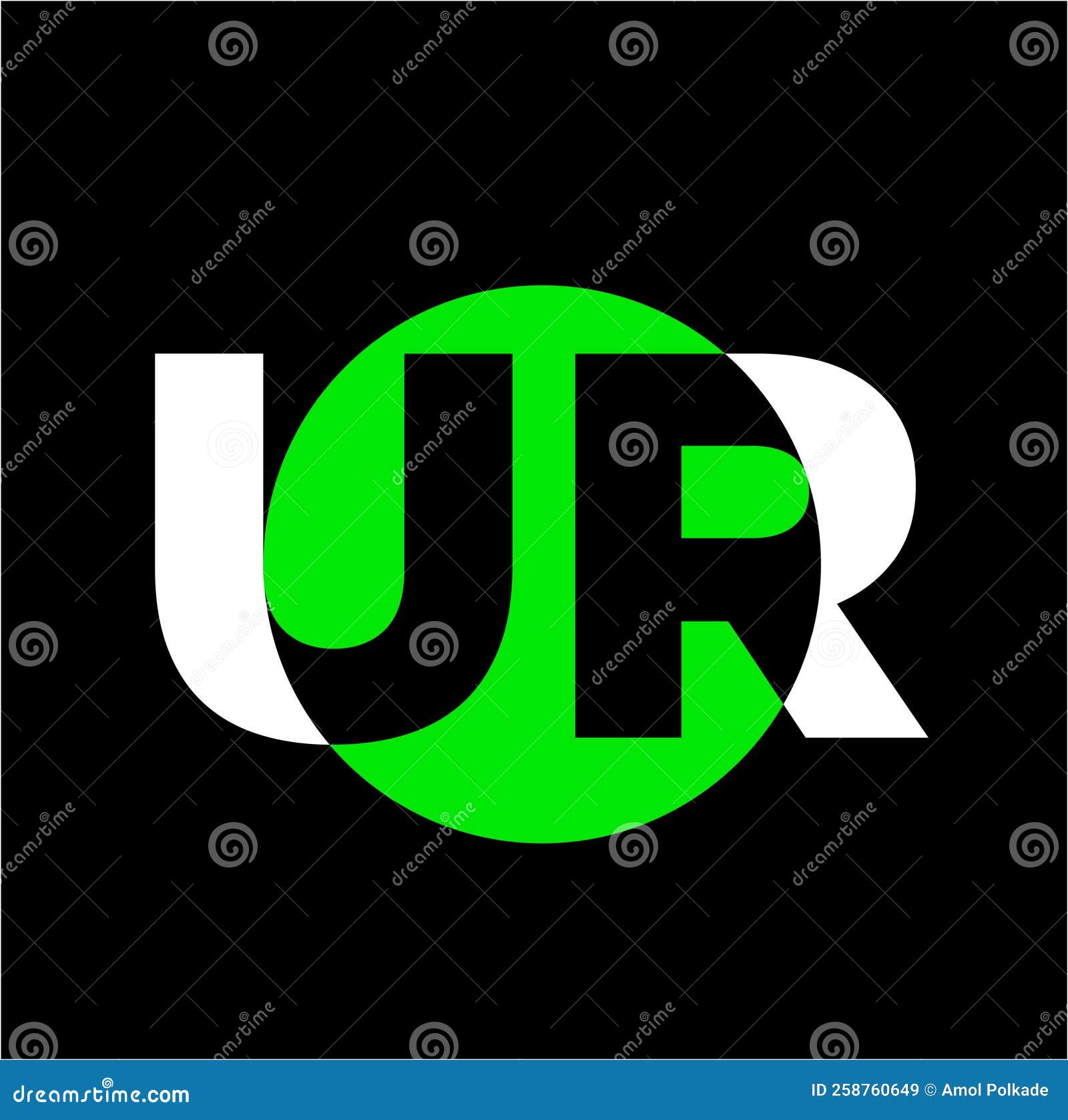 UR Company Name Initial Letters Monogram. UR Icon Stock Illustration ...
