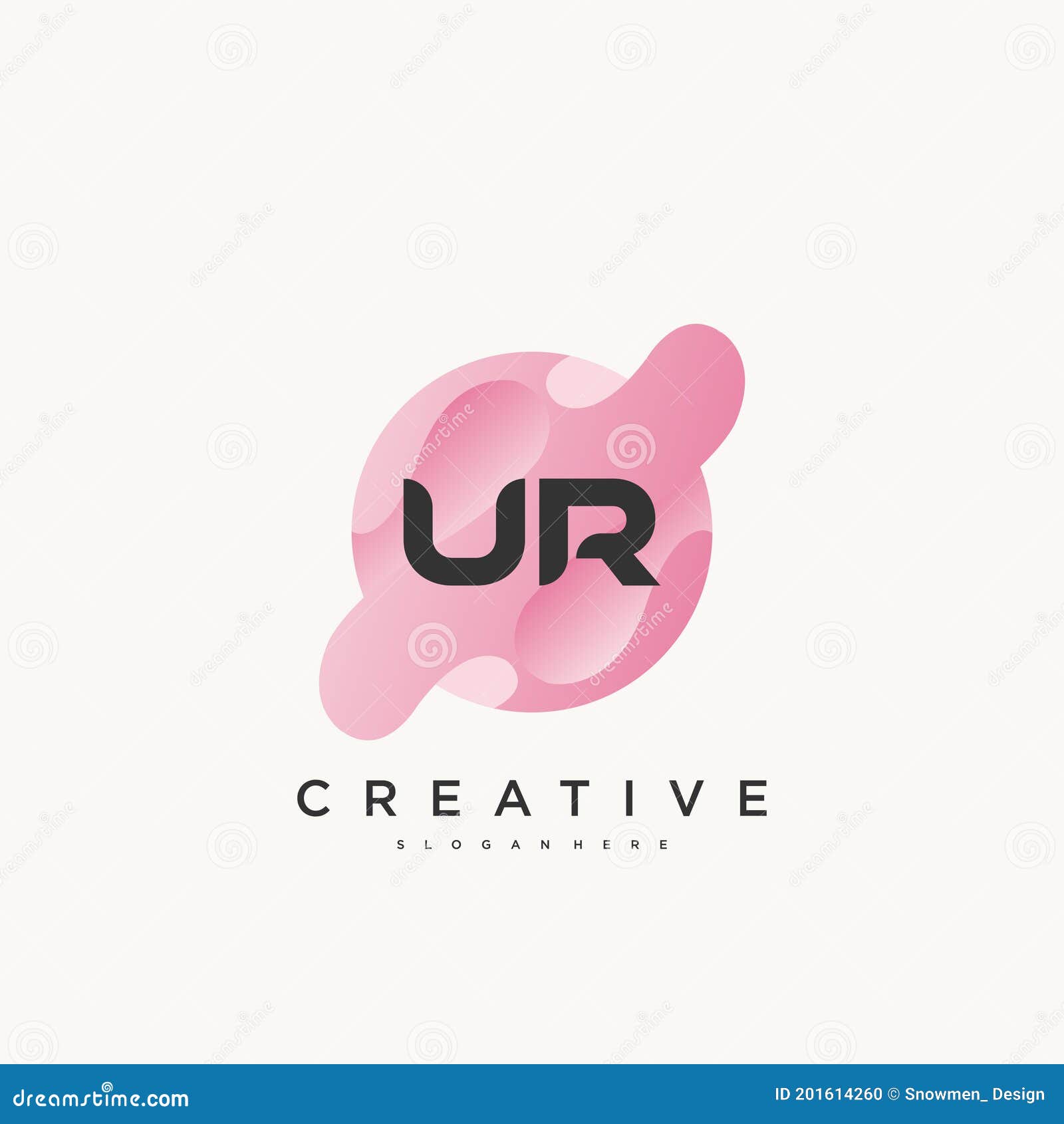 UR Initial Letter Colorful Logo Icon Design Template Elements Vector ...