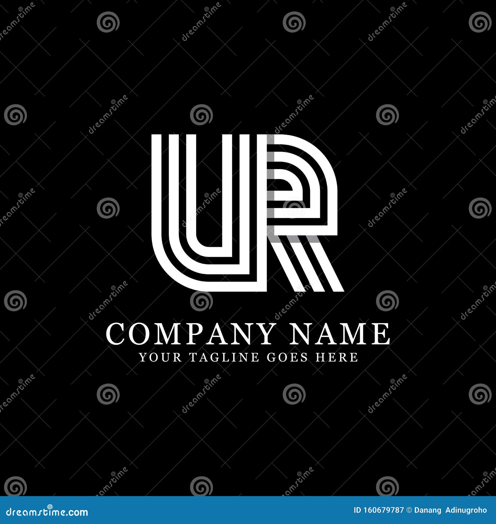 UR Initial Logo Designs, Creative Monogram Logo Template Stock Vector ...