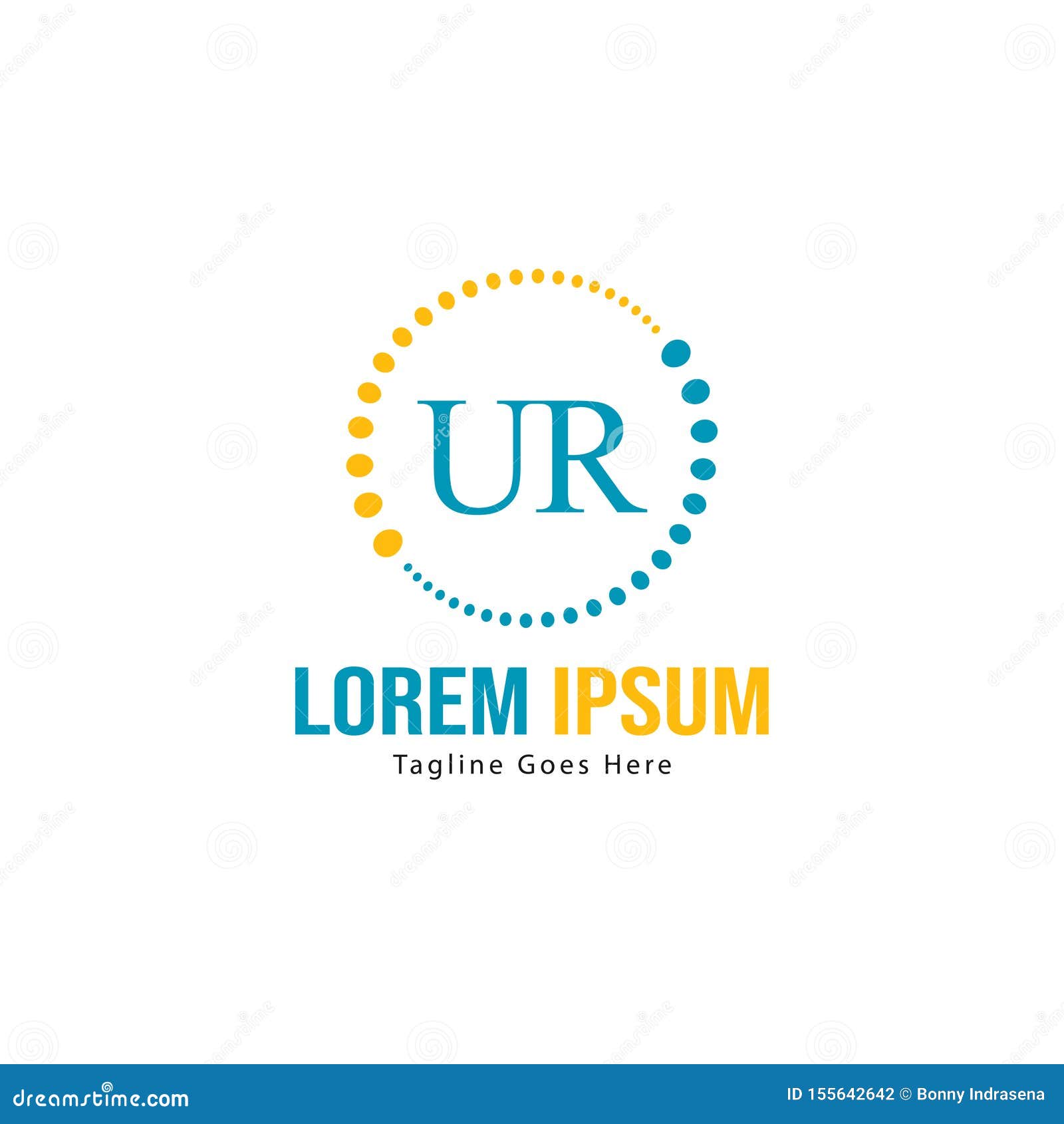 UR Letter Logo Design. Creative Modern UR Letters Icon Illustration ...