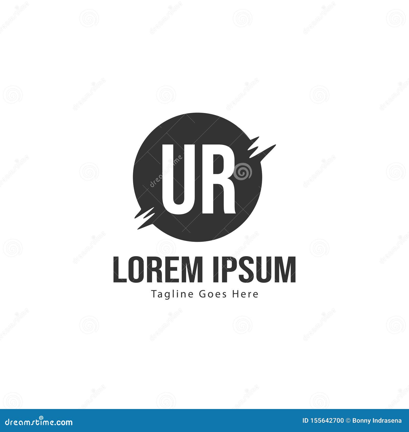 UR Letter Logo Design. Creative Modern UR Letters Icon Illustration ...