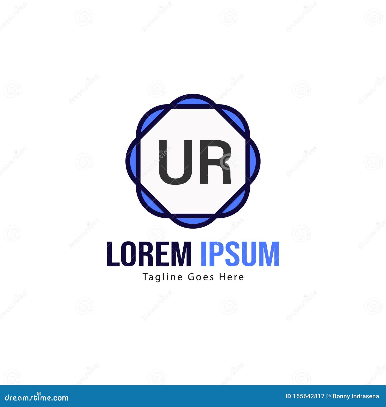 UR Letter Logo Design. Creative Modern UR Letters Icon Illustration ...