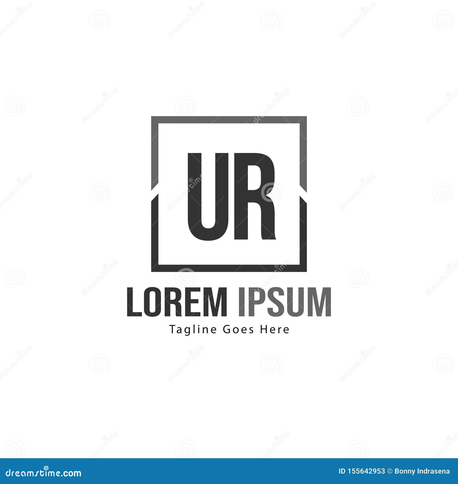UR Letter Logo Design. Creative Modern UR Letters Icon Illustration ...