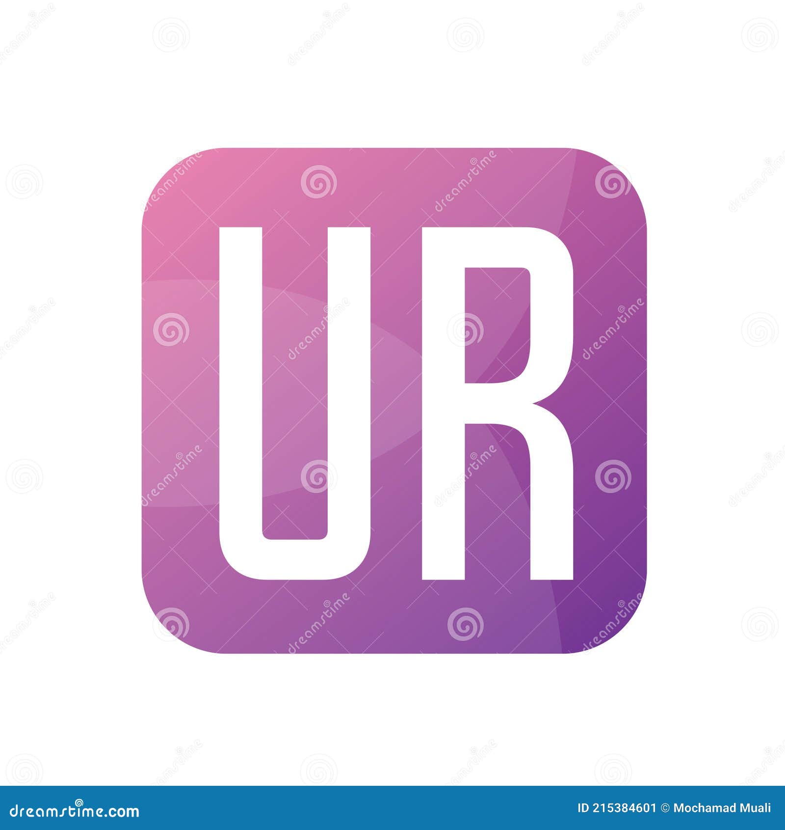 UR Letter Logo Design with Simple Style Stock Illustration ...