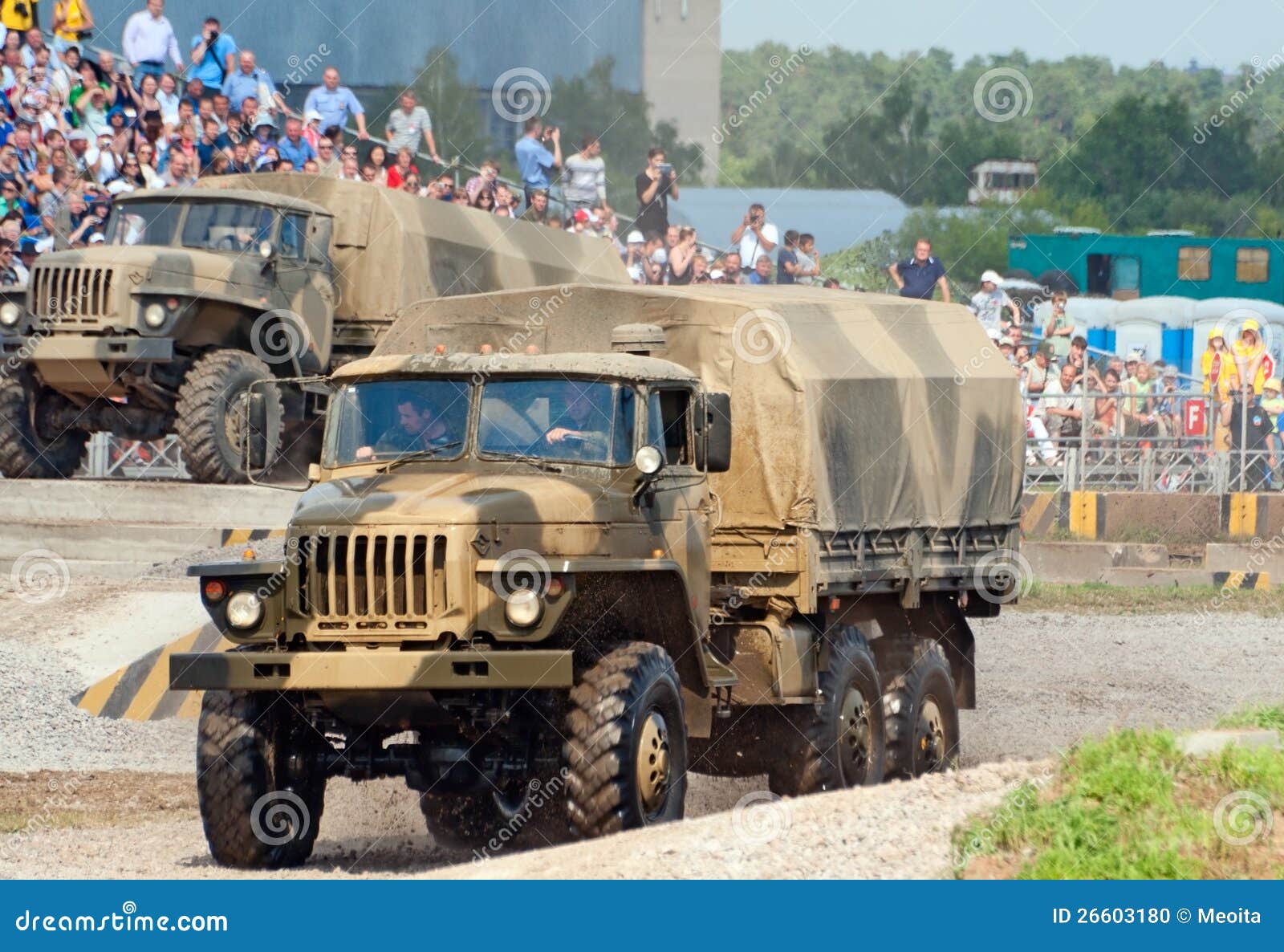 URAL-4320 family trucks editorial image. Image of crowd - 26603180