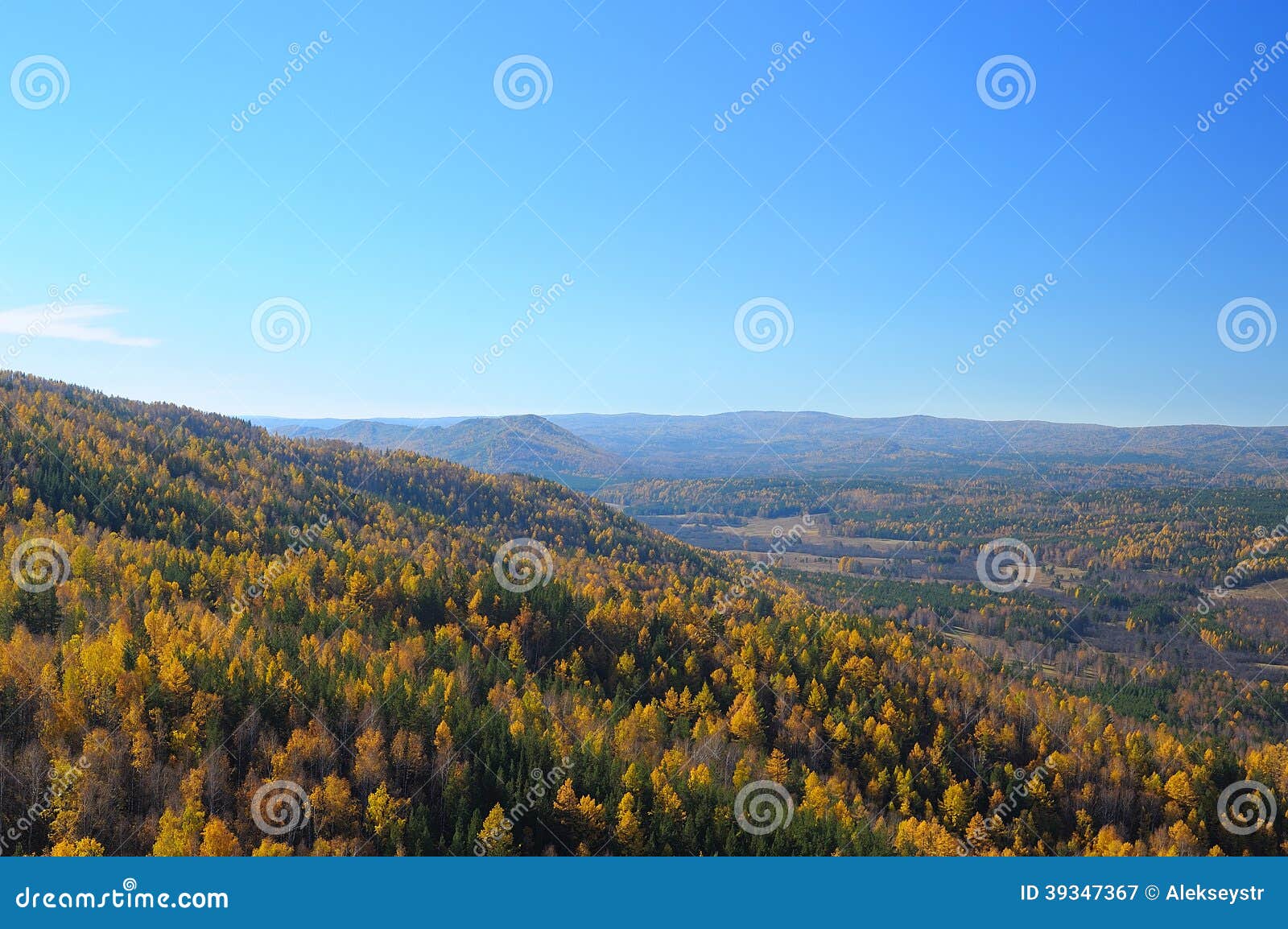 Ural Mountain Forest in Golden Fall Stock Image - Image of beloretsk ...