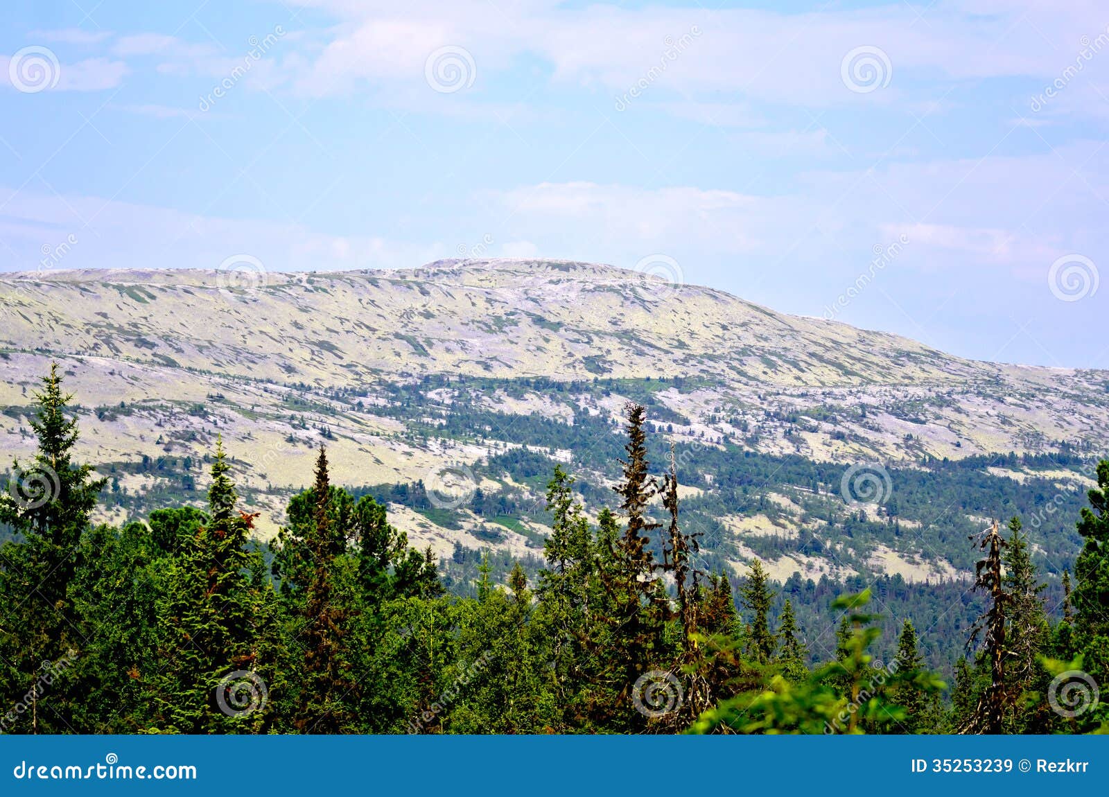 Ural Mountain Range Kvarkush_1 Stock Image - Image of chain, elevation ...