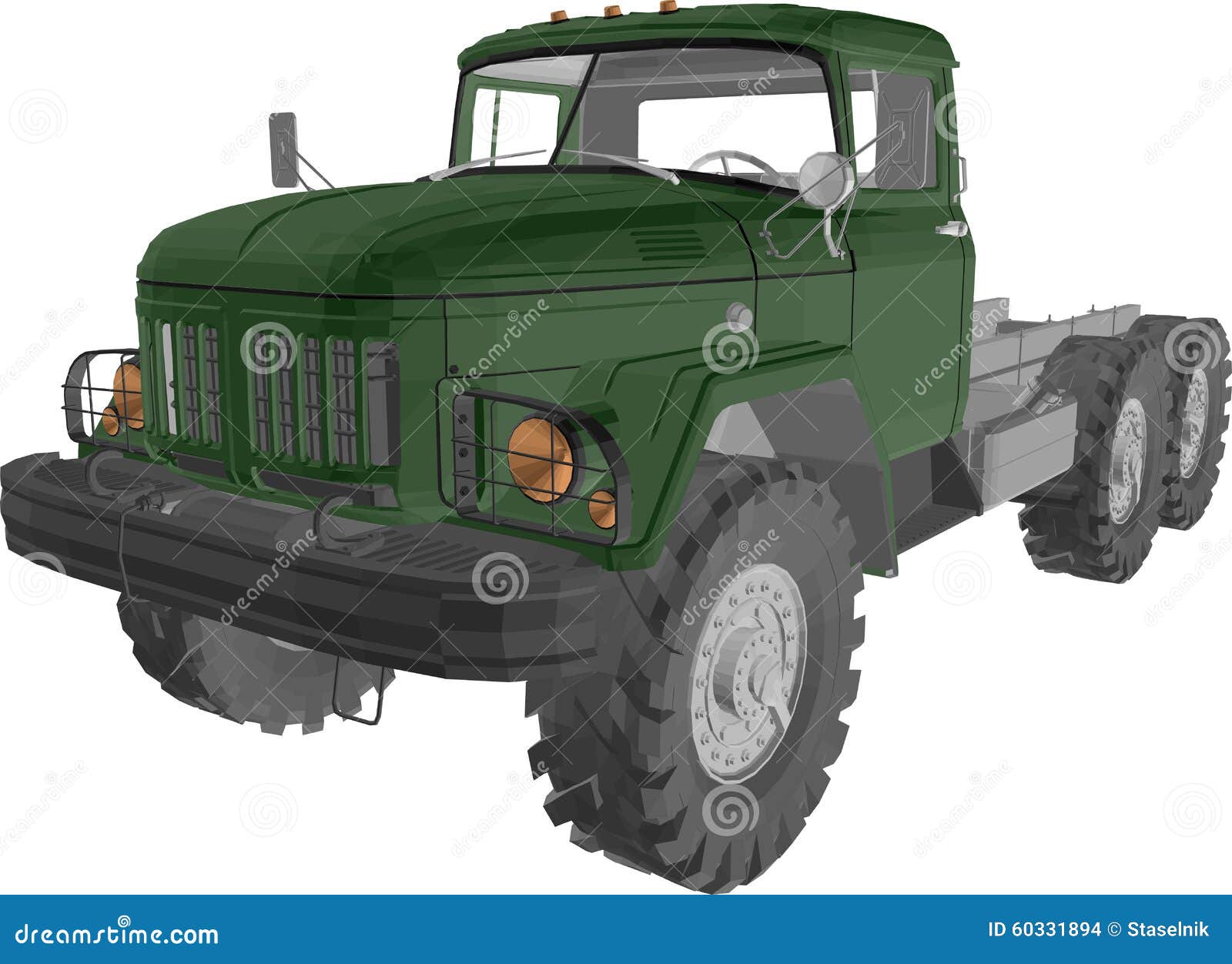 Ural truck stock vector. Illustration of infantry, army - 60331894