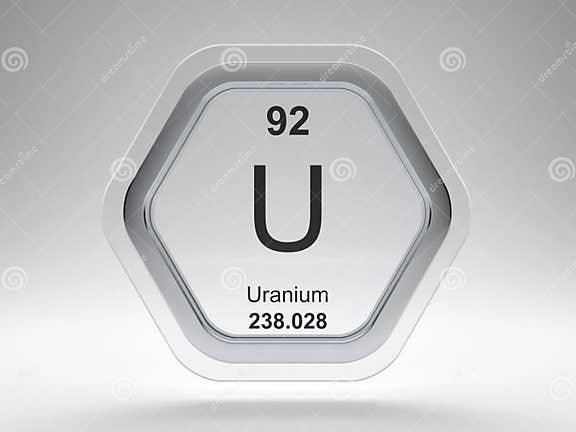Uran Symbolhexagonrahmen stock abbildung. Illustration von symbol ...