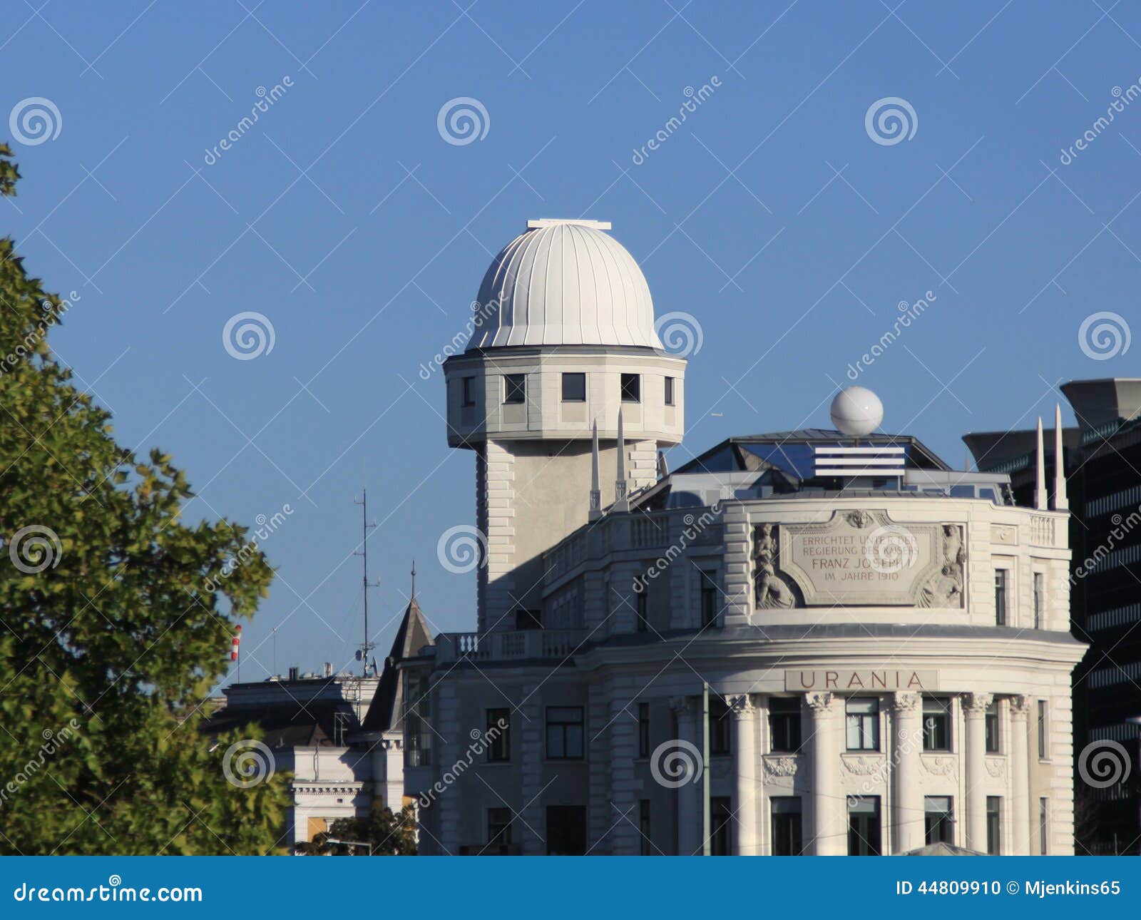 Urania at Vienna editorial image. Image of observatory - 44809910