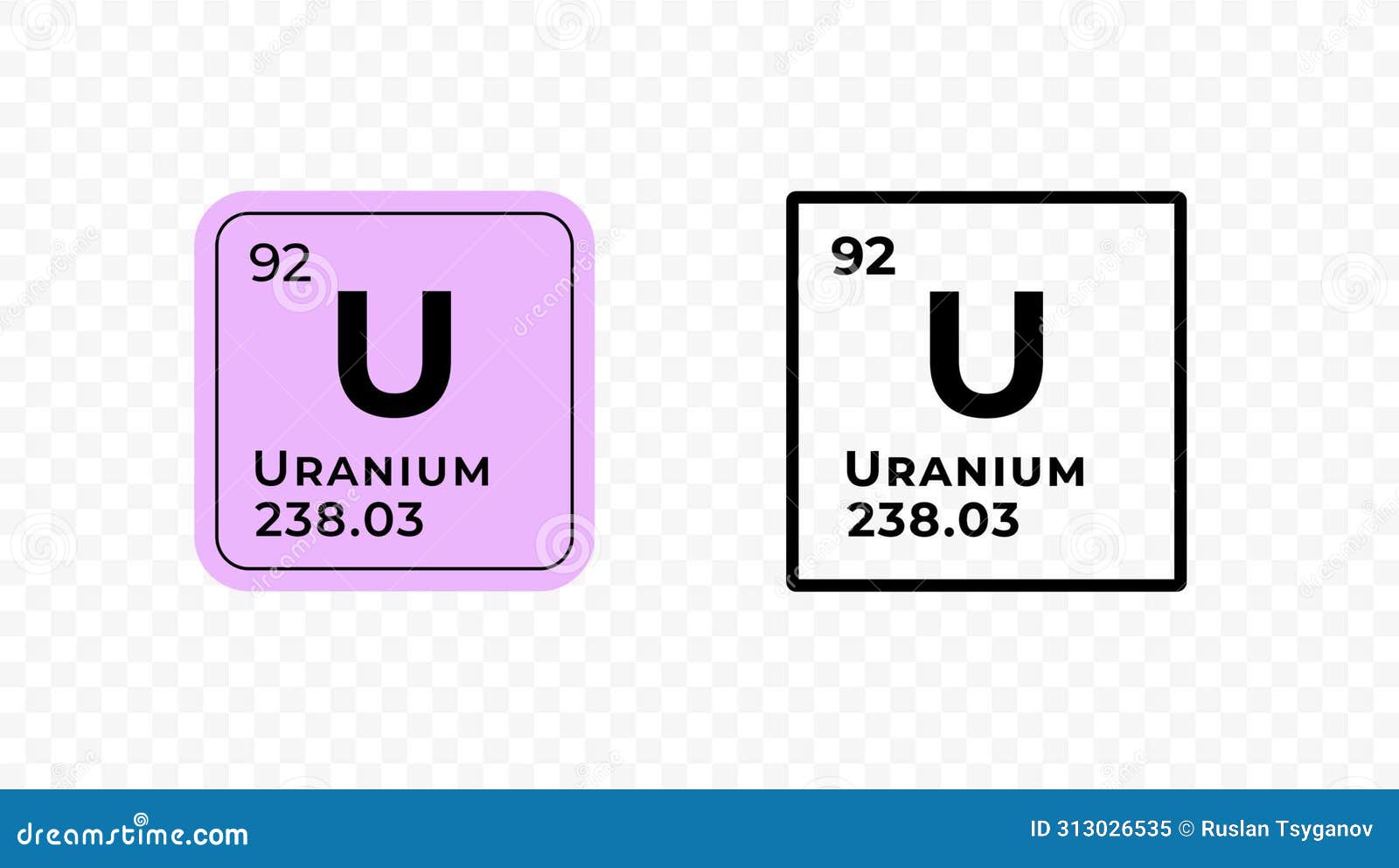 Uranium, Chemical Element of the Periodic Table Vector Stock Vector ...