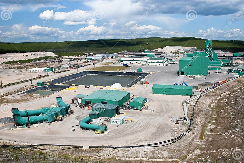 Uranium Mine Site in Northern Canada Stock Image - Image of nature ...