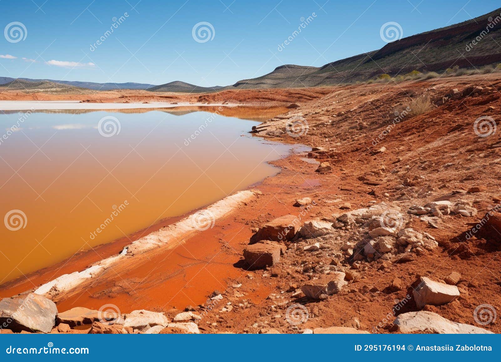 Uranium Mine Tailings Pond stock illustration. Illustration of mining ...