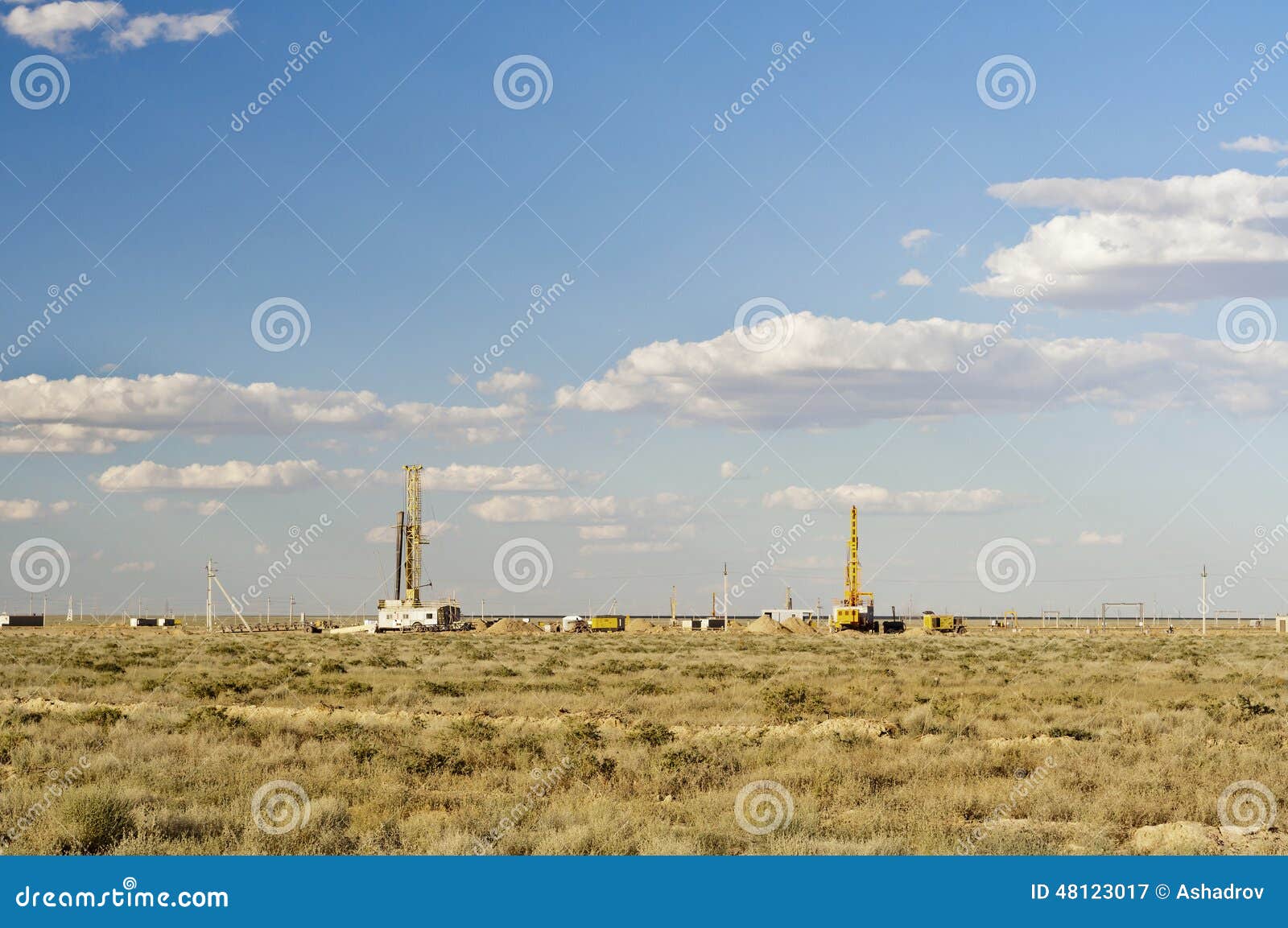 Uranium production site. stock image. Image of drill - 48123017