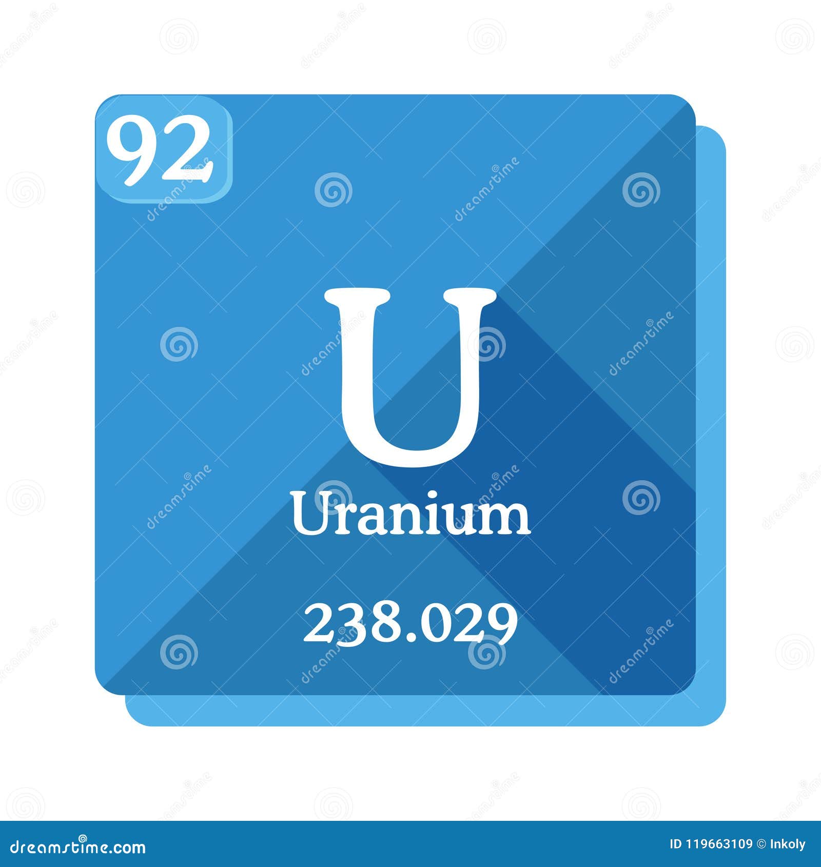 Uranium U - Element Of The Periodic Table. Royalty-Free Stock Photo ...