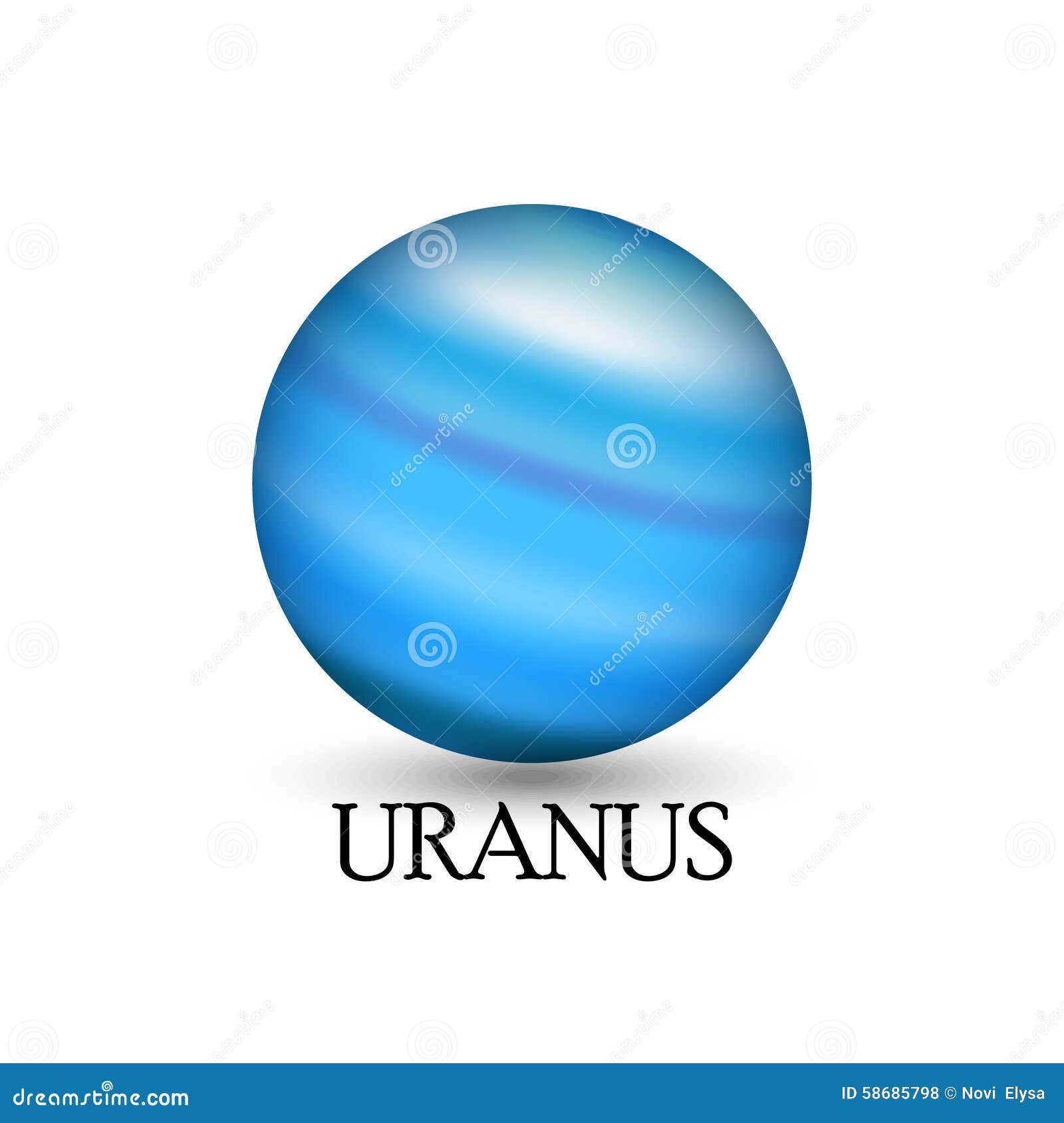 Urano do planeta com fundo ilustração do vetor. Ilustração de geologia ...