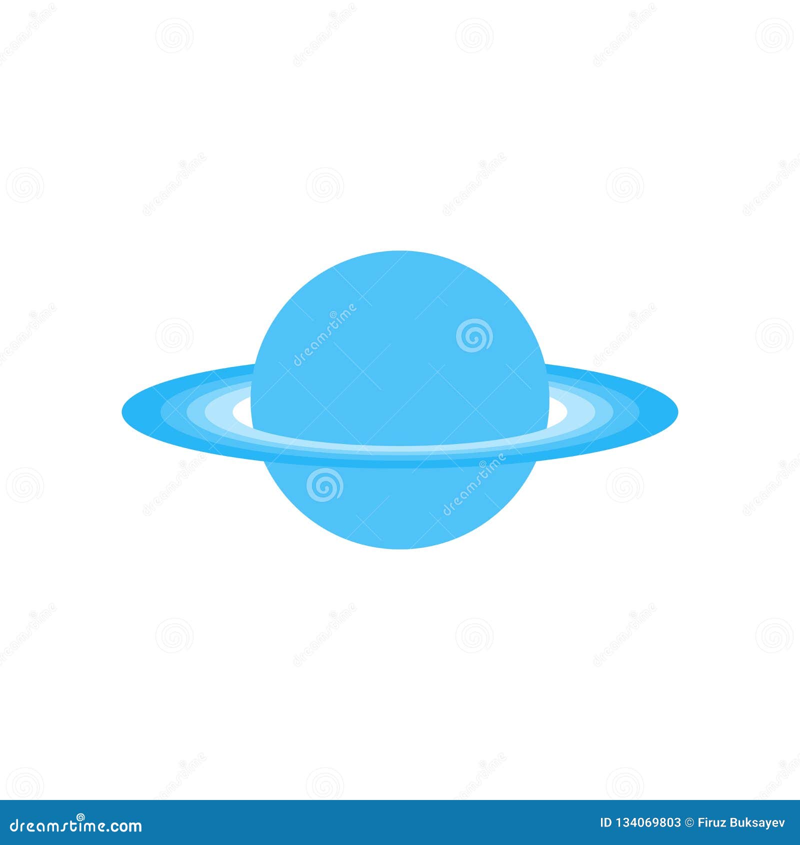 Uranus Icon Vector Sign and Symbol Isolated on White Background, Uranus ...