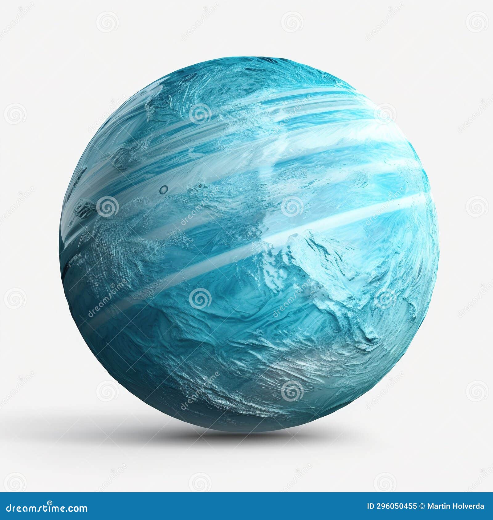 Uranus Planet Bleu From Space Globe With Atmosphere Royalty-Free Stock ...
