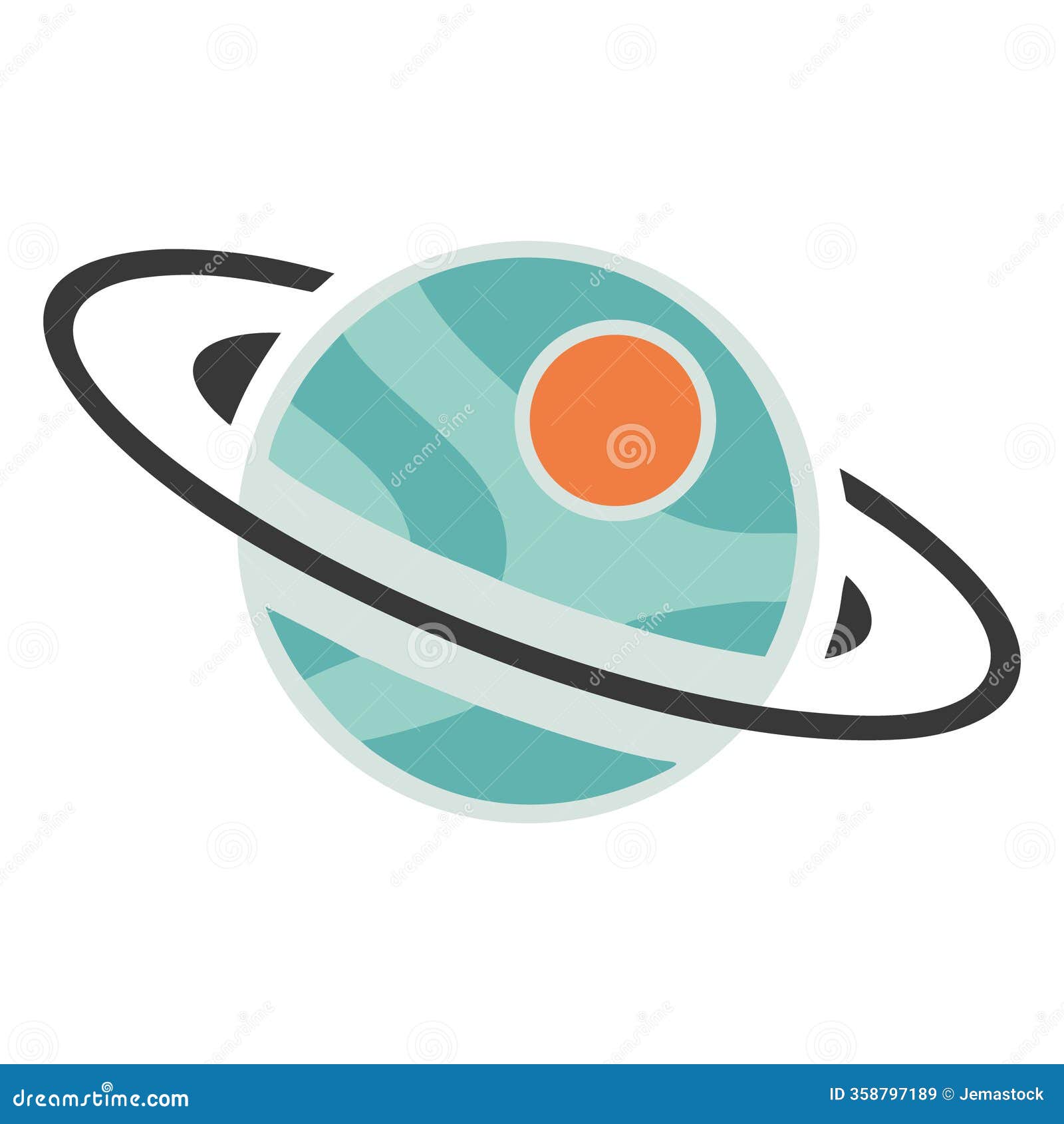 Uranus Planet Rings Space Astronomy Stock Vector - Illustration of ...