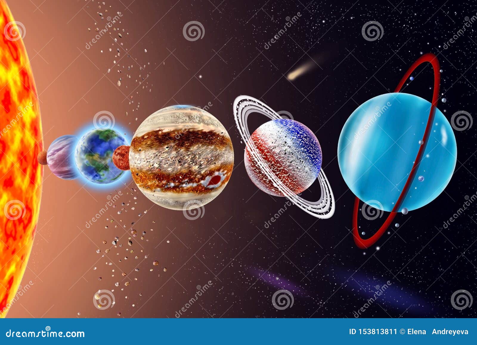 Uranus - a Seventh Planet of the Solar System Stock Image - Image of ... Uranus - a Seventh Planet of the Solar System Stock Image - Image of ...