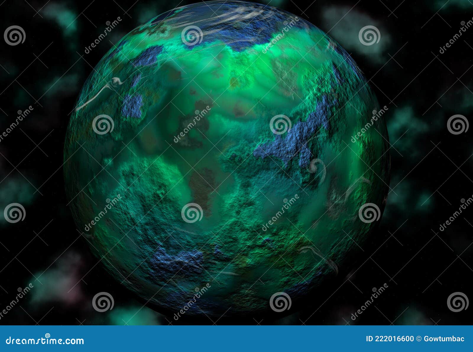 High Resolution Digitally Created Planet Uranus. Stock Illustration ...