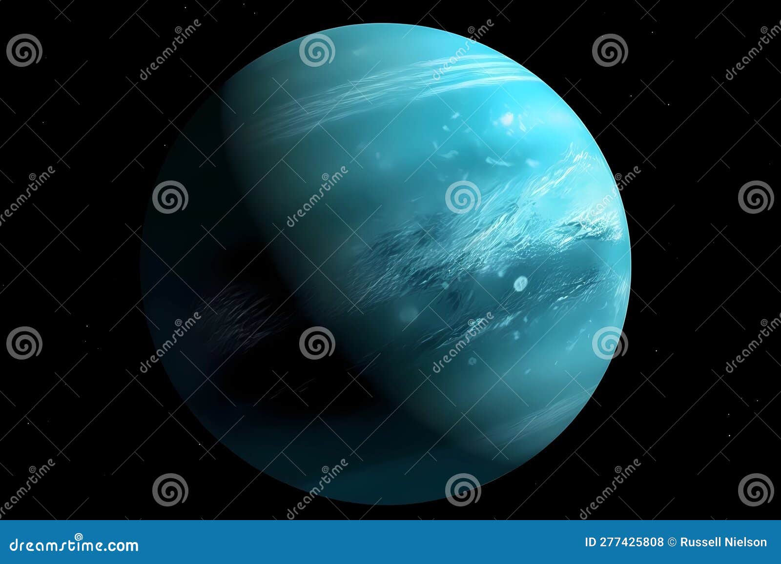 Planet Uranus (Generative AI) Stock Illustration - Illustration of ...