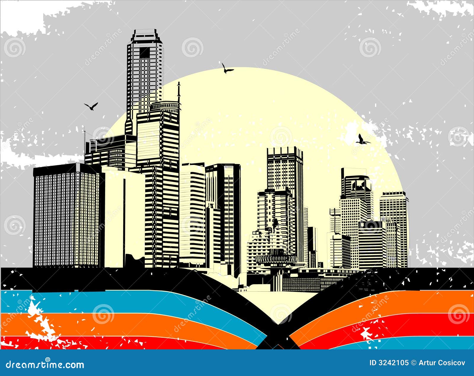 Urban abstract design stock vector. Illustration of lake - 3242105