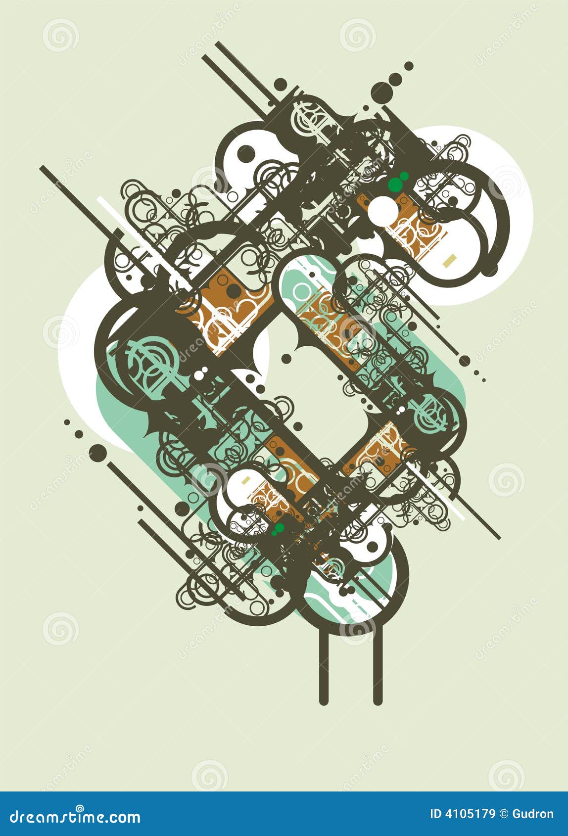 Urban abstract design stock illustration. Illustration of symbol - 4105179
