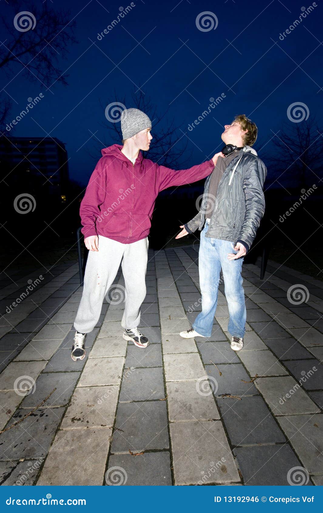 Urban Aggression stock photo. Image of neighborhood, threatening - 13192946