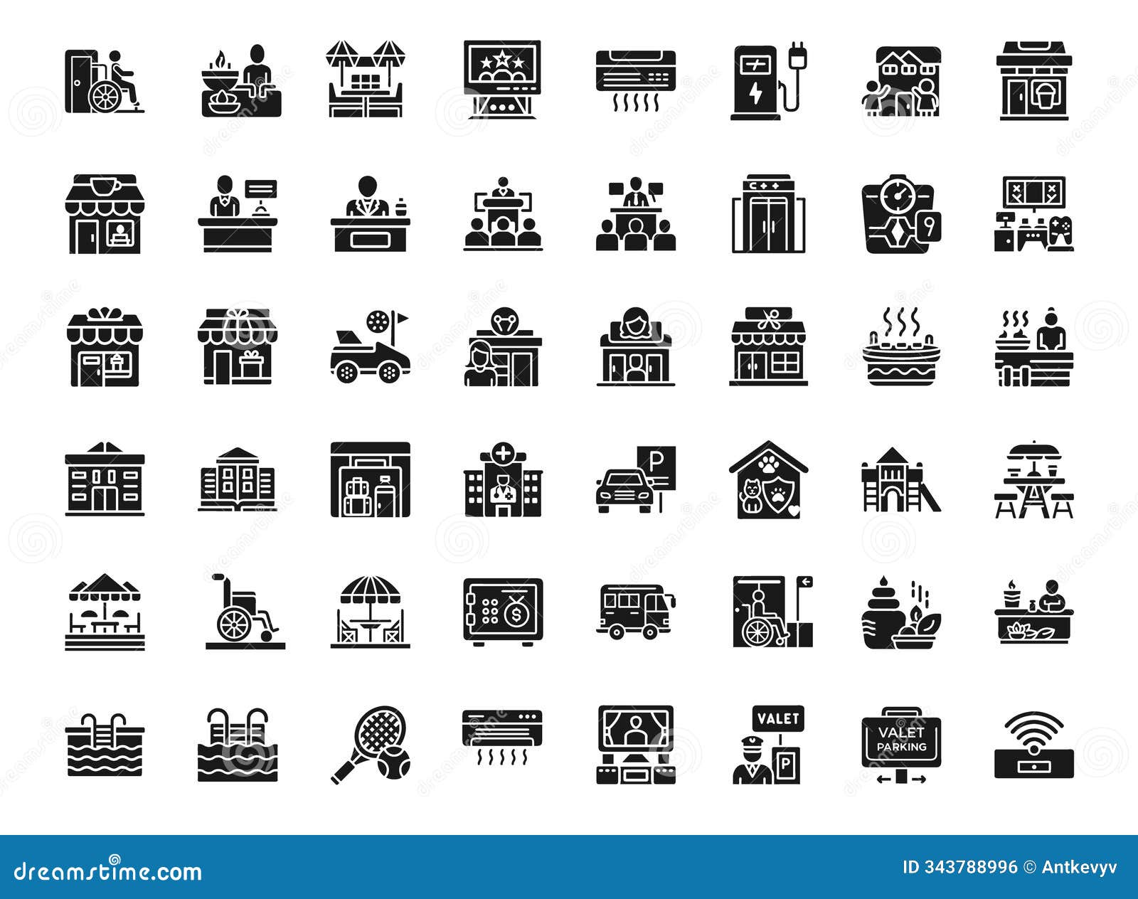 City Services And Buildings Orthogonal Set Cartoon Vector ...