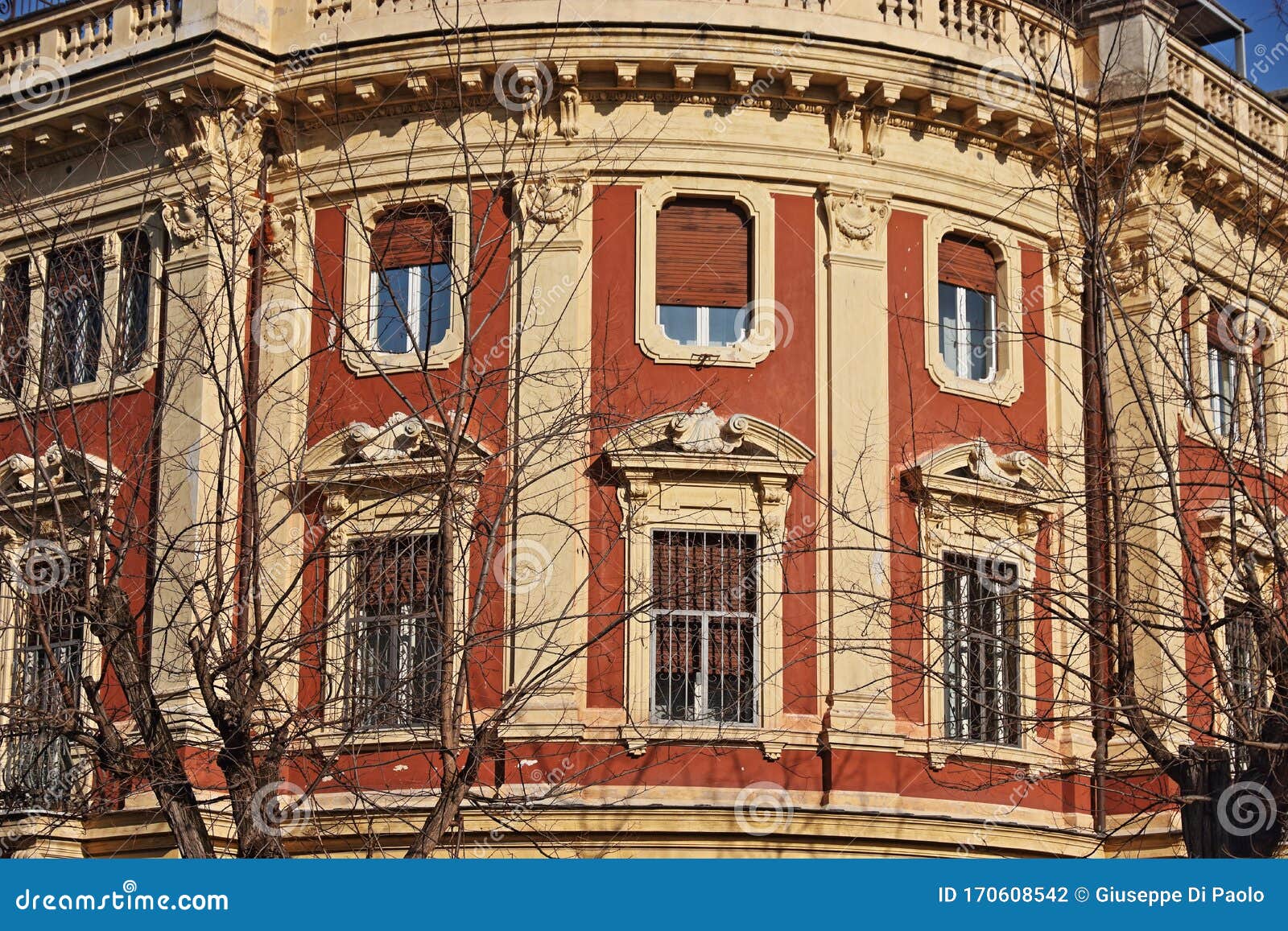 Urban architecture in Rome stock photo. Image of shows - 170608542