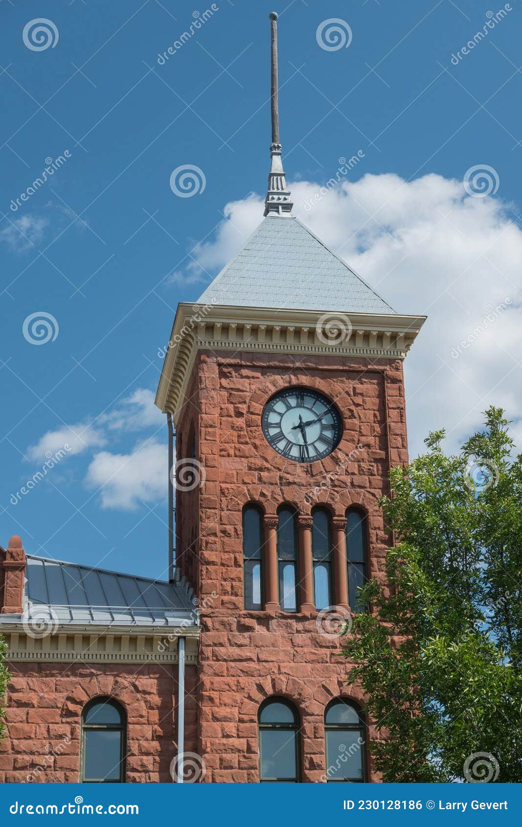 Urban Architecture, Clock in the Tower Stock Photo - Image of clock ...