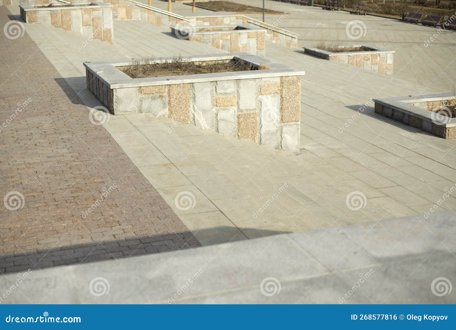 Urban Architecture. Details of Square in City Stock Photo - Image of ...