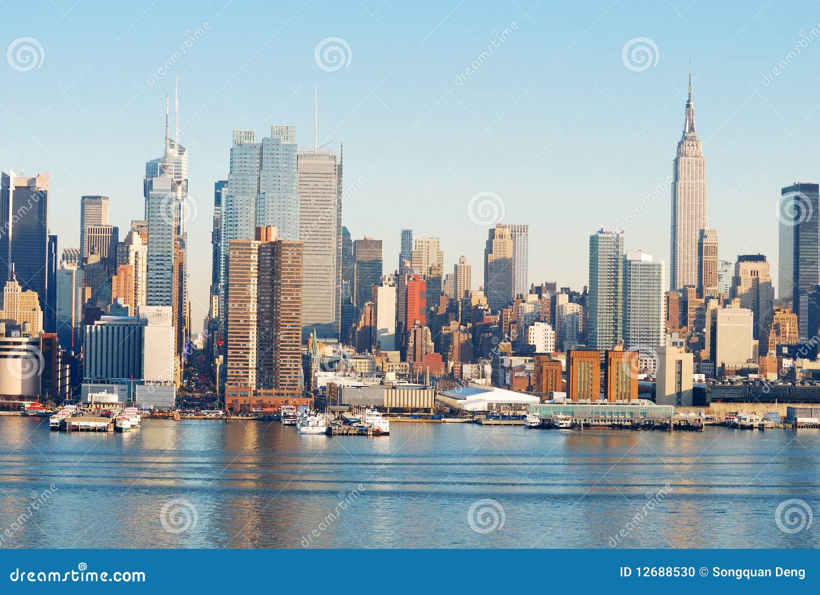 Urban Architecture, New York City Stock Photo - Image of colorful, blue ...