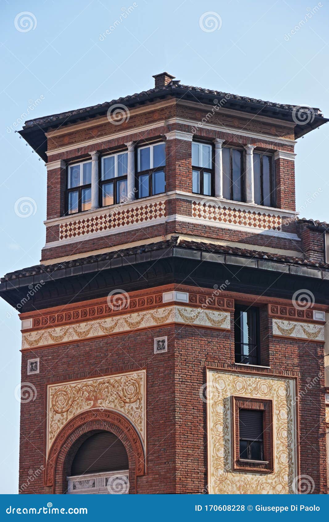 Urban architecture in Rome stock photo. Image of form - 170608228