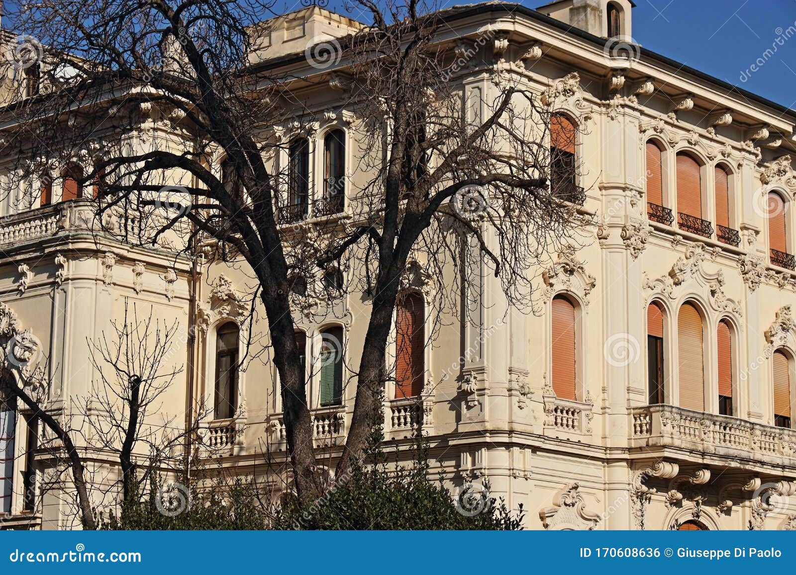Urban architecture in Rome stock photo. Image of form - 170608636