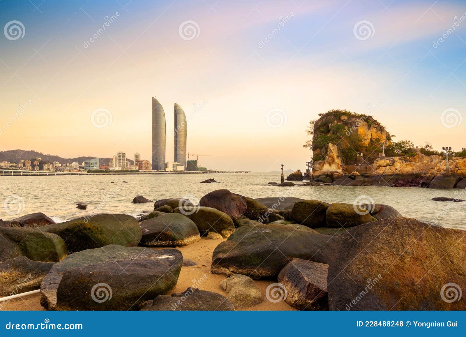 Cityscape of Siming District, Xiamen, Fujian, China Stock Photo - Image ...