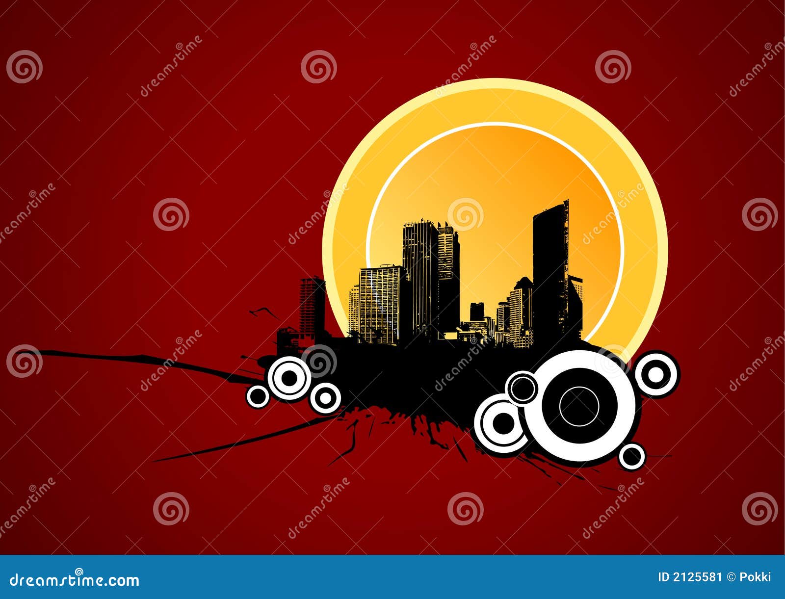 Urban area. Vector art stock vector. Illustration of funky - 2125581