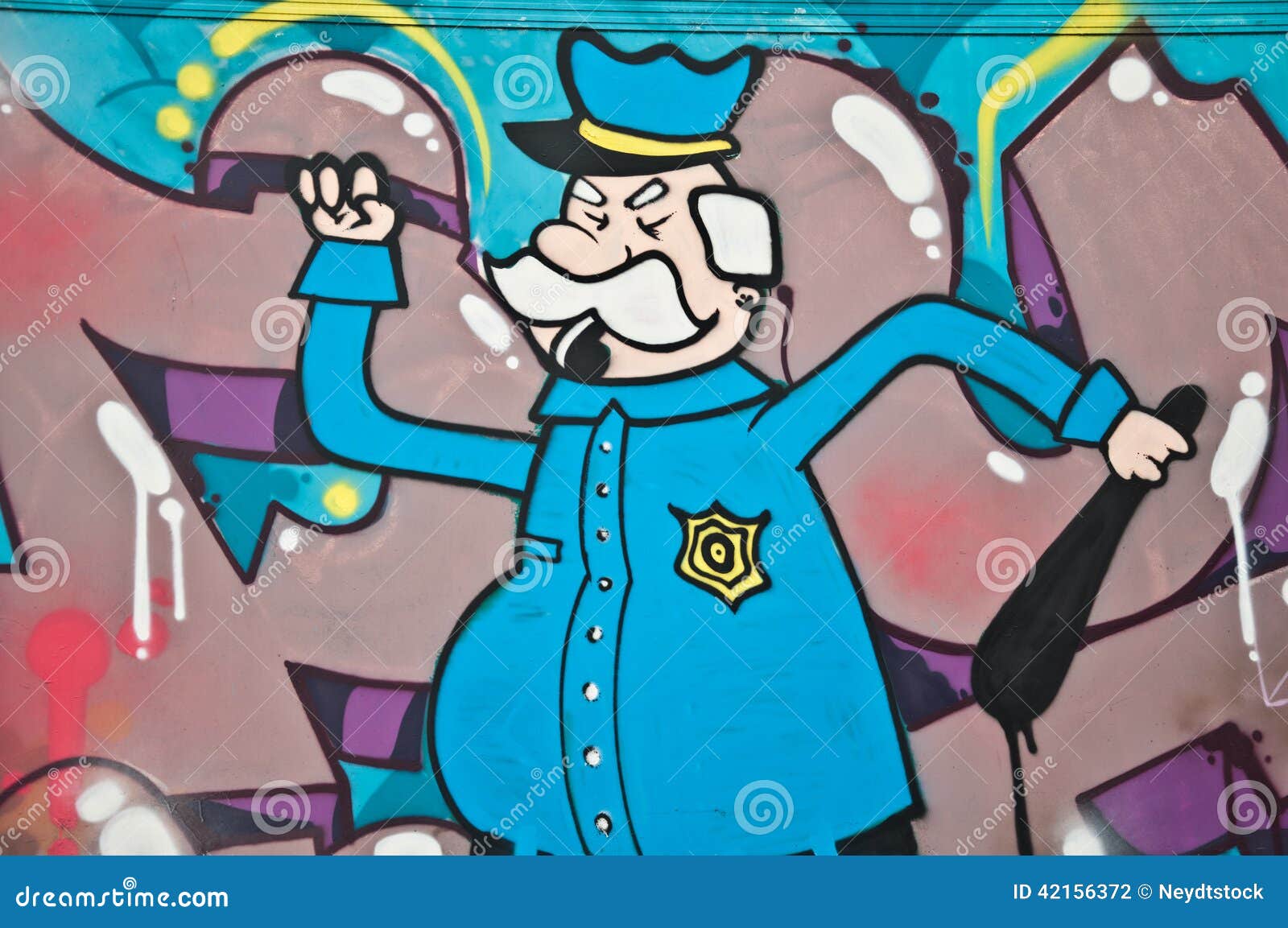 Urban Art editorial photography. Image of abstract, police - 42156372