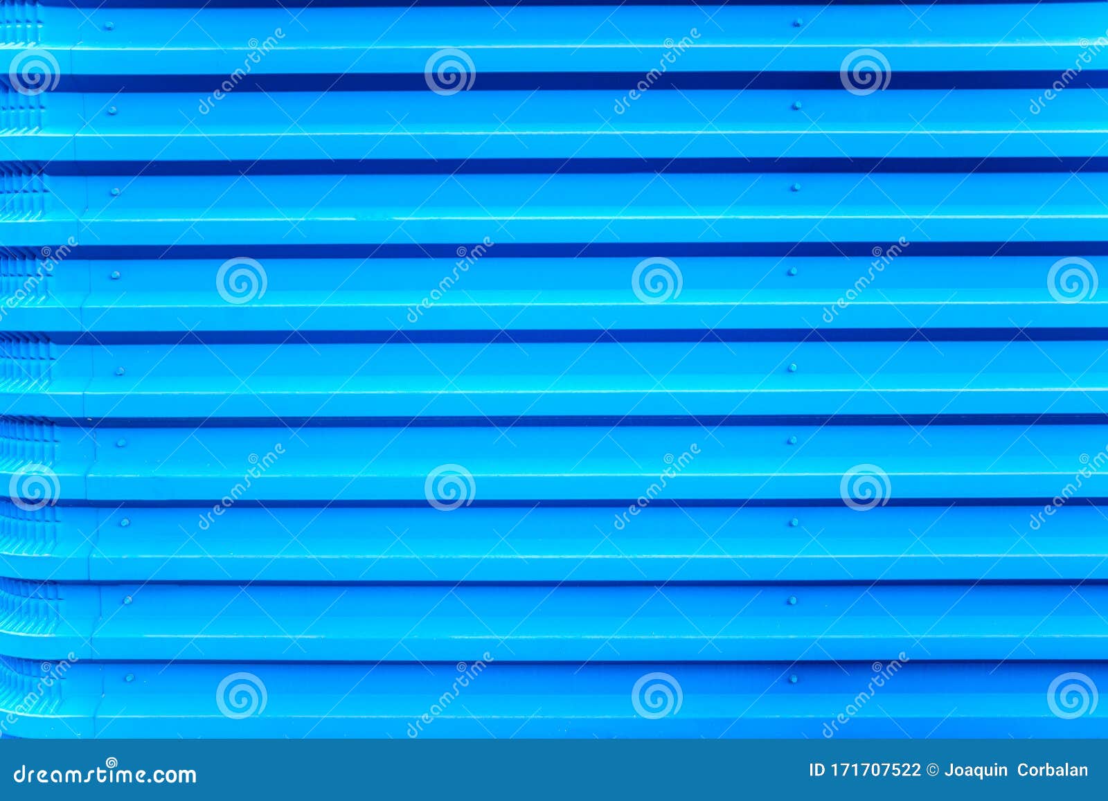 Urban Background of Parallel Blue Metallic Lines Stock Photo - Image of ...