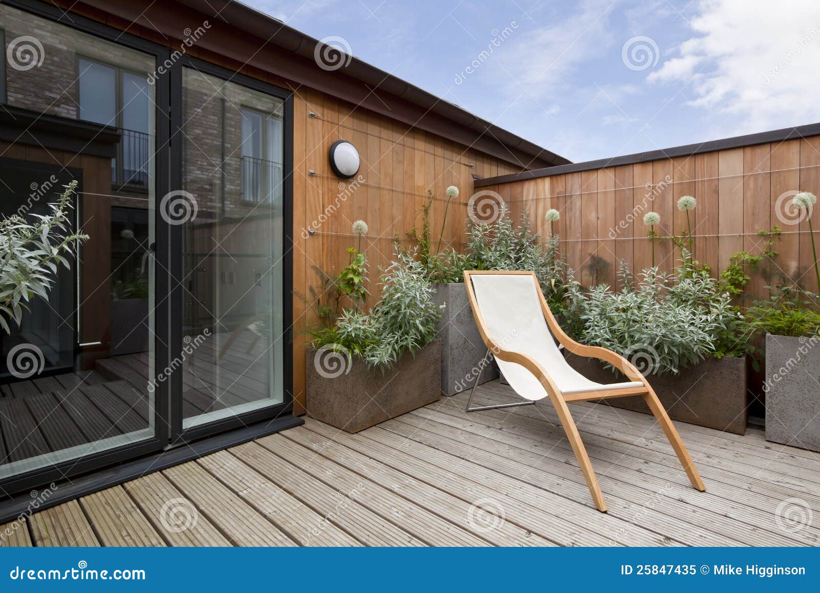 Urban balcony garden stock image. Image of contemporary - 25847435