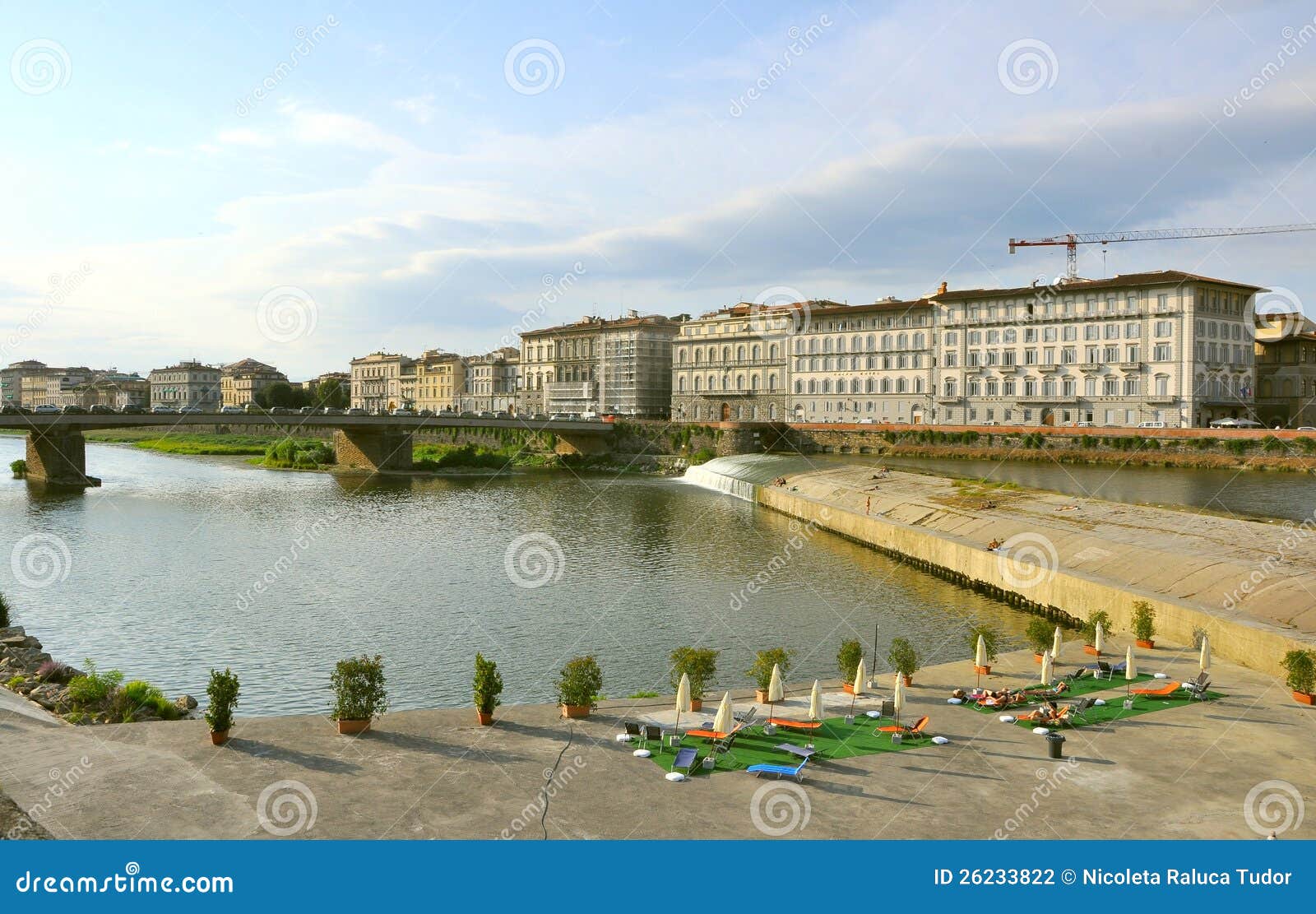Urban Beach in Florence, Italy Editorial Photography - Image of dark ...