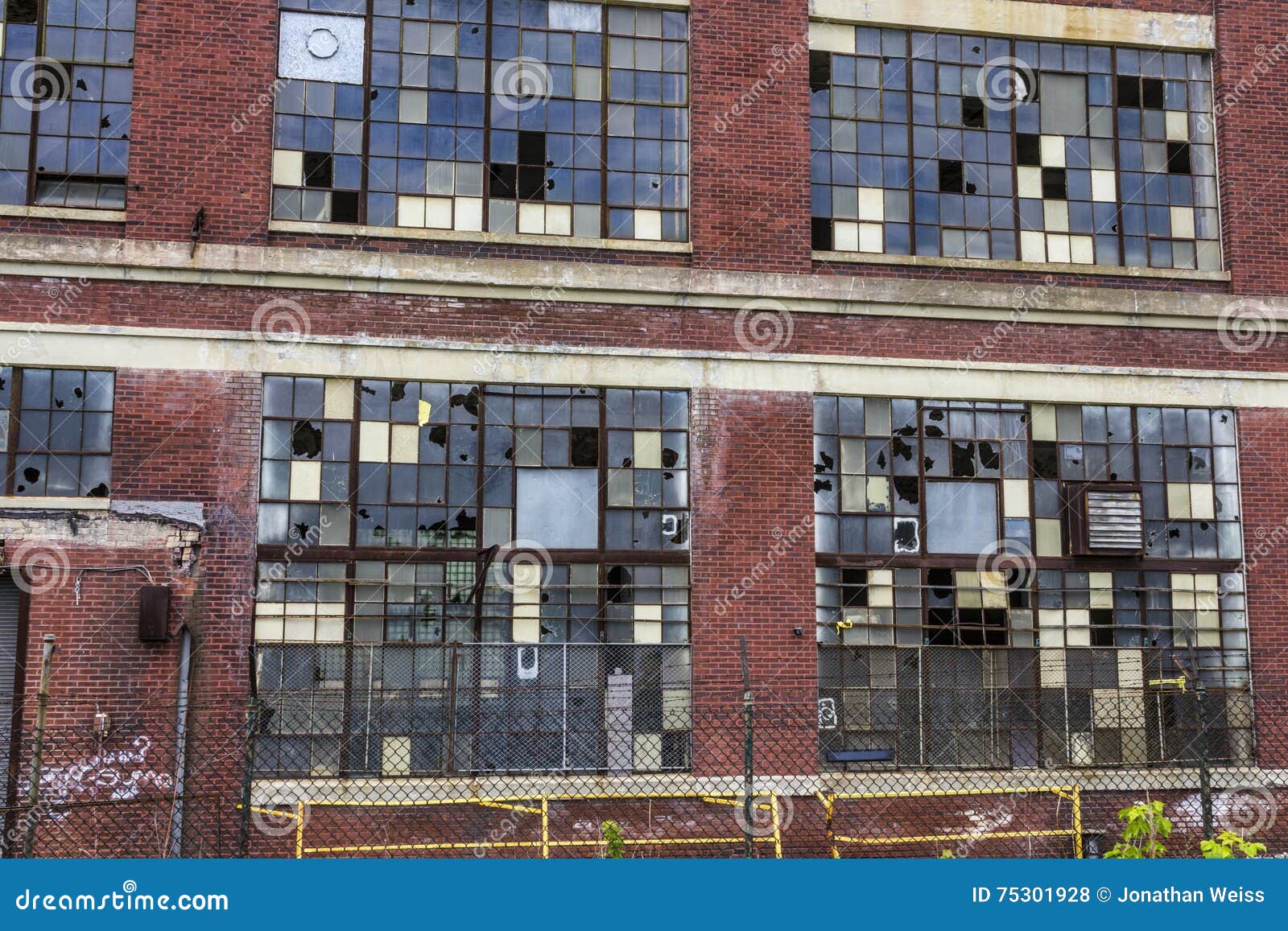 Urban Blight - Abandoned Factory - Worn, Broken And Forgotten Stock ...