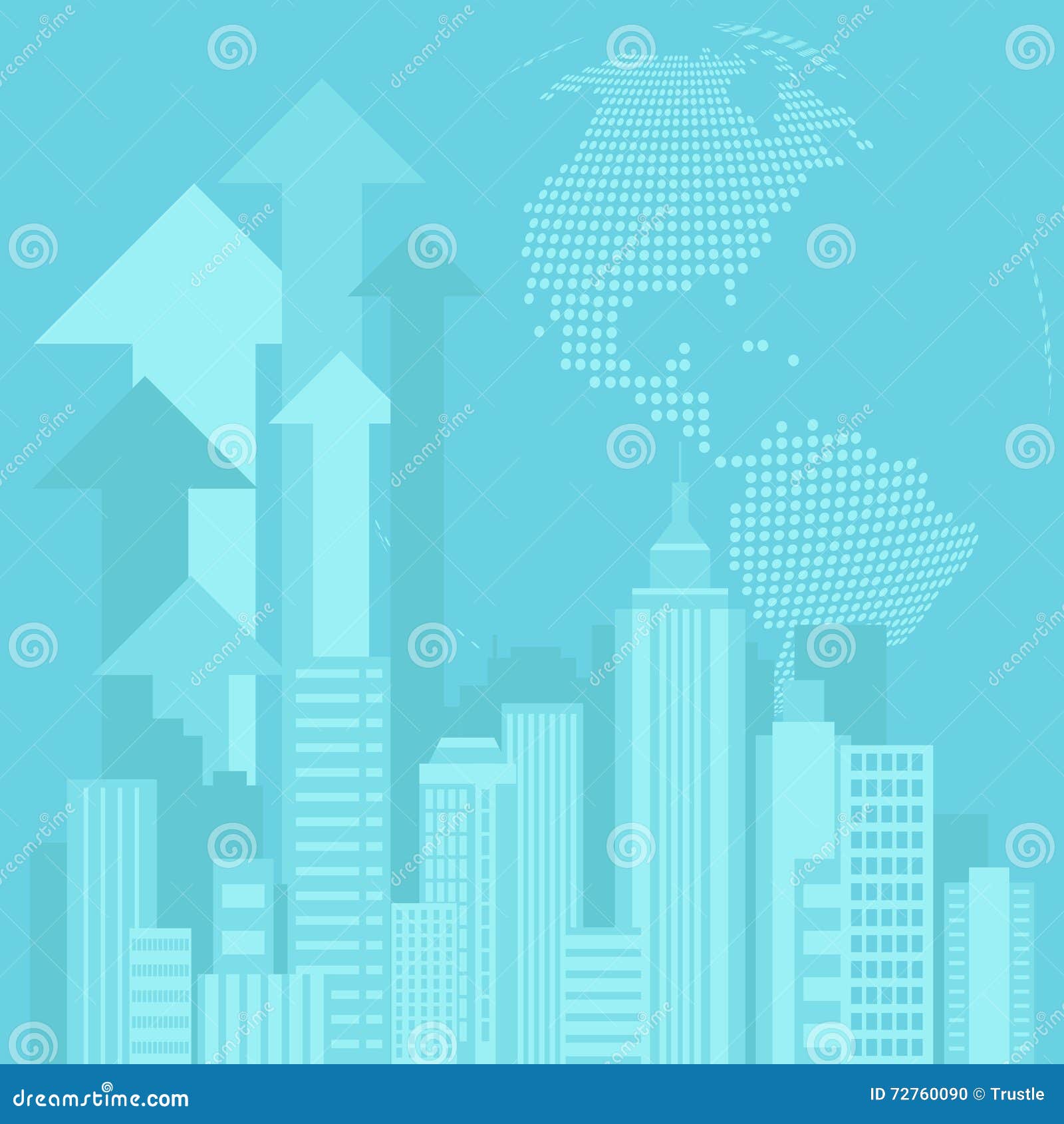 Urban blue background stock vector. Illustration of europe - 72760090