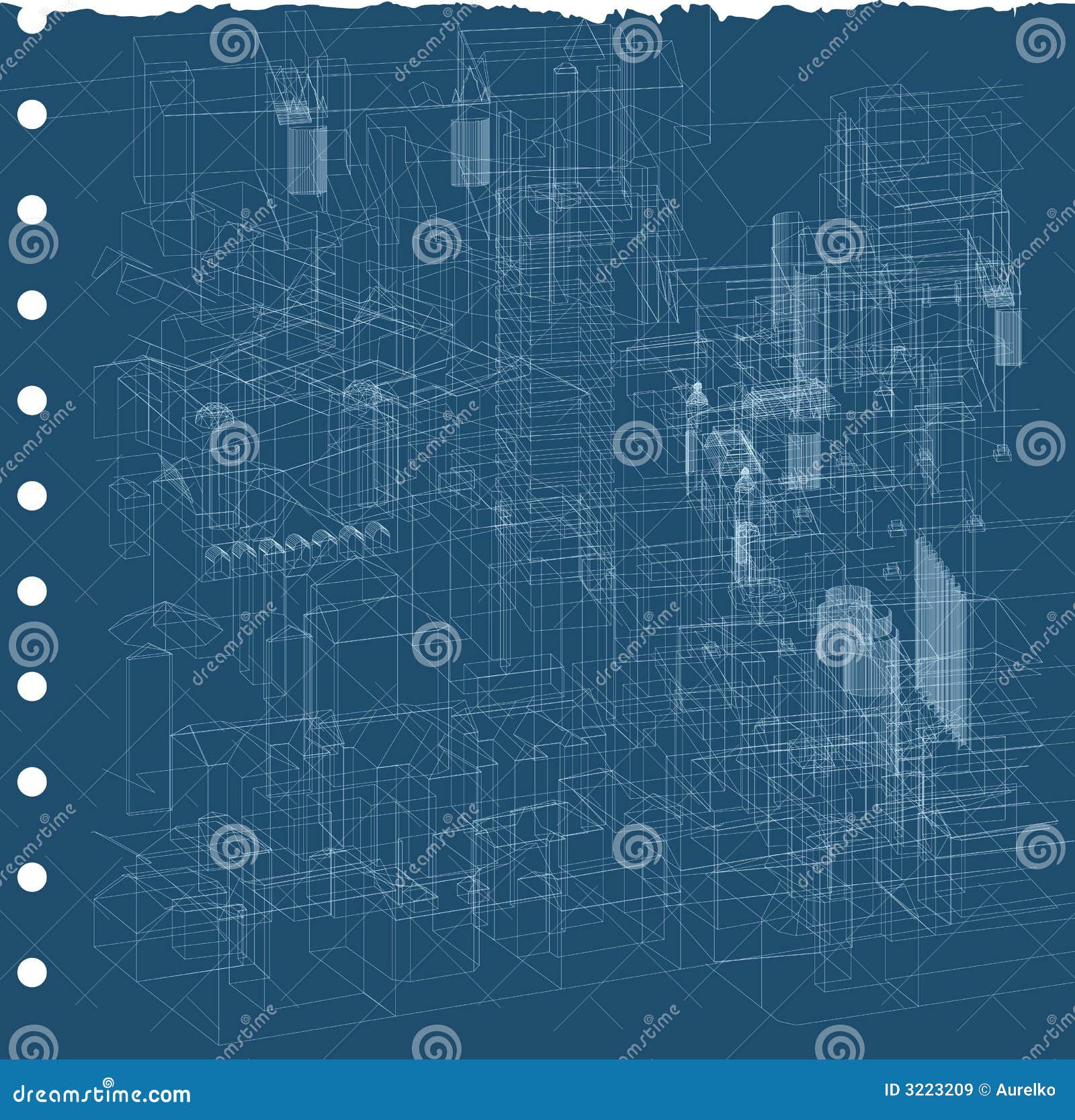 Urban Blueprint Plan Cartoon Vector | CartoonDealer.com #18273373