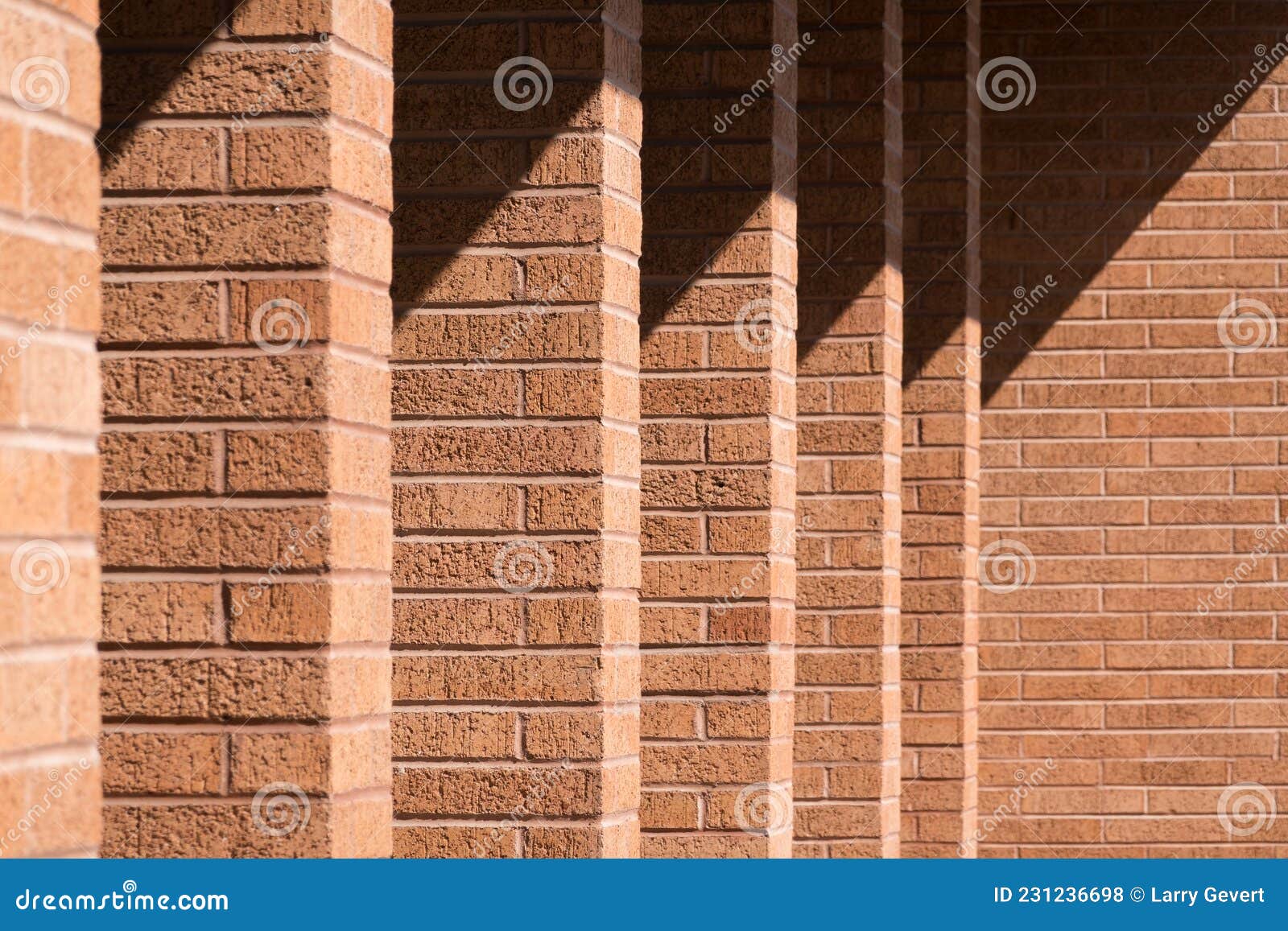 Urban Brick Wall Pattern and Shadows Stock Photo - Image of aged, dirty ...