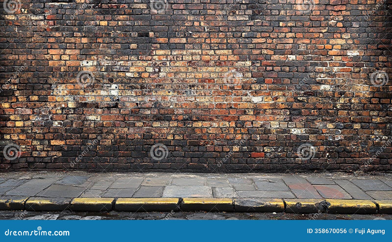 Urban Brick Wall Texture, City Street Background, Design Element Stock ...