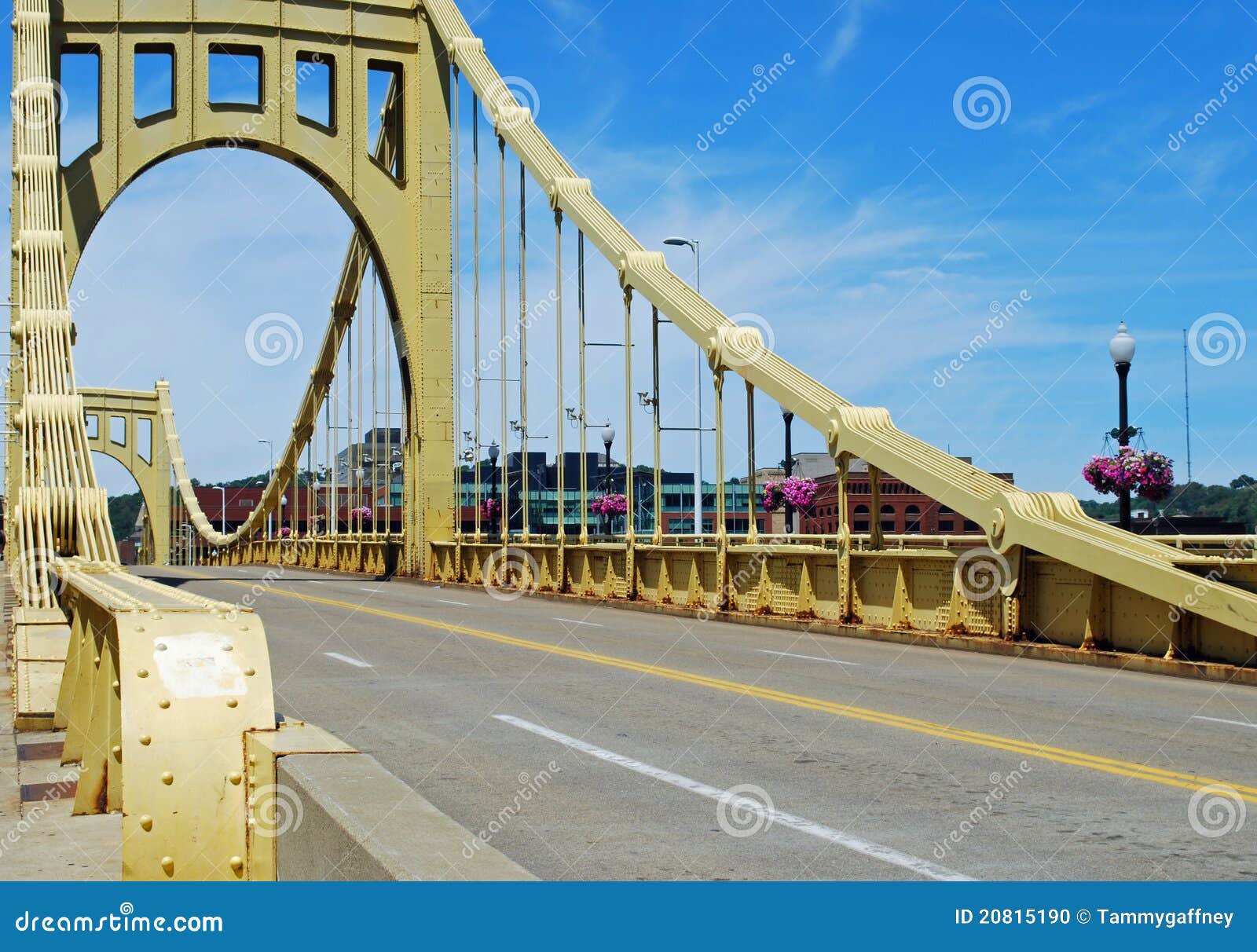 Urban bridge stock photo. Image of city, blue, arch, outside - 20815190