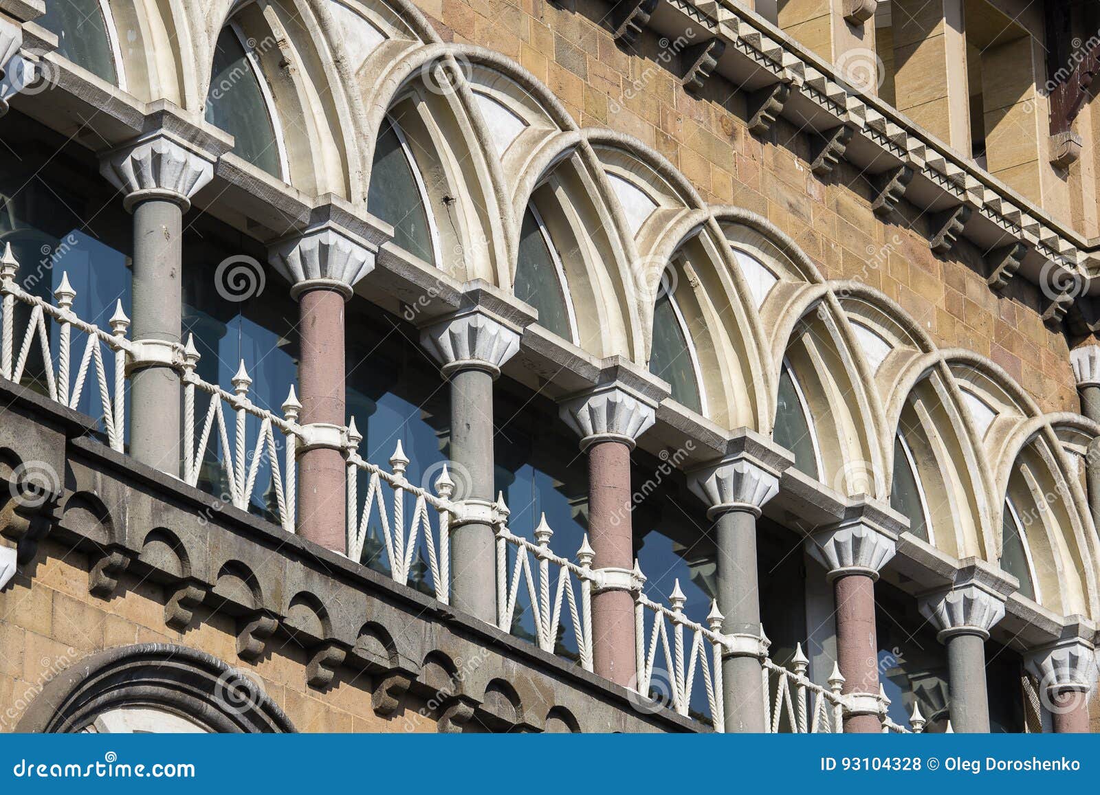 Urban Building, Facade Pattern. Mumbai, India Stock Photo - Image of ...